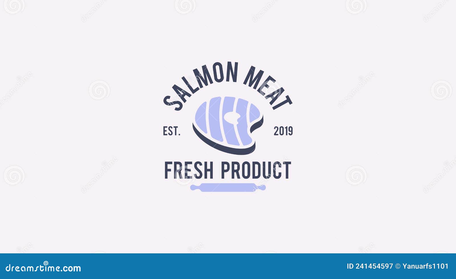 Salmon Logo Design Template Vector Stock Illustration - Illustration of ...