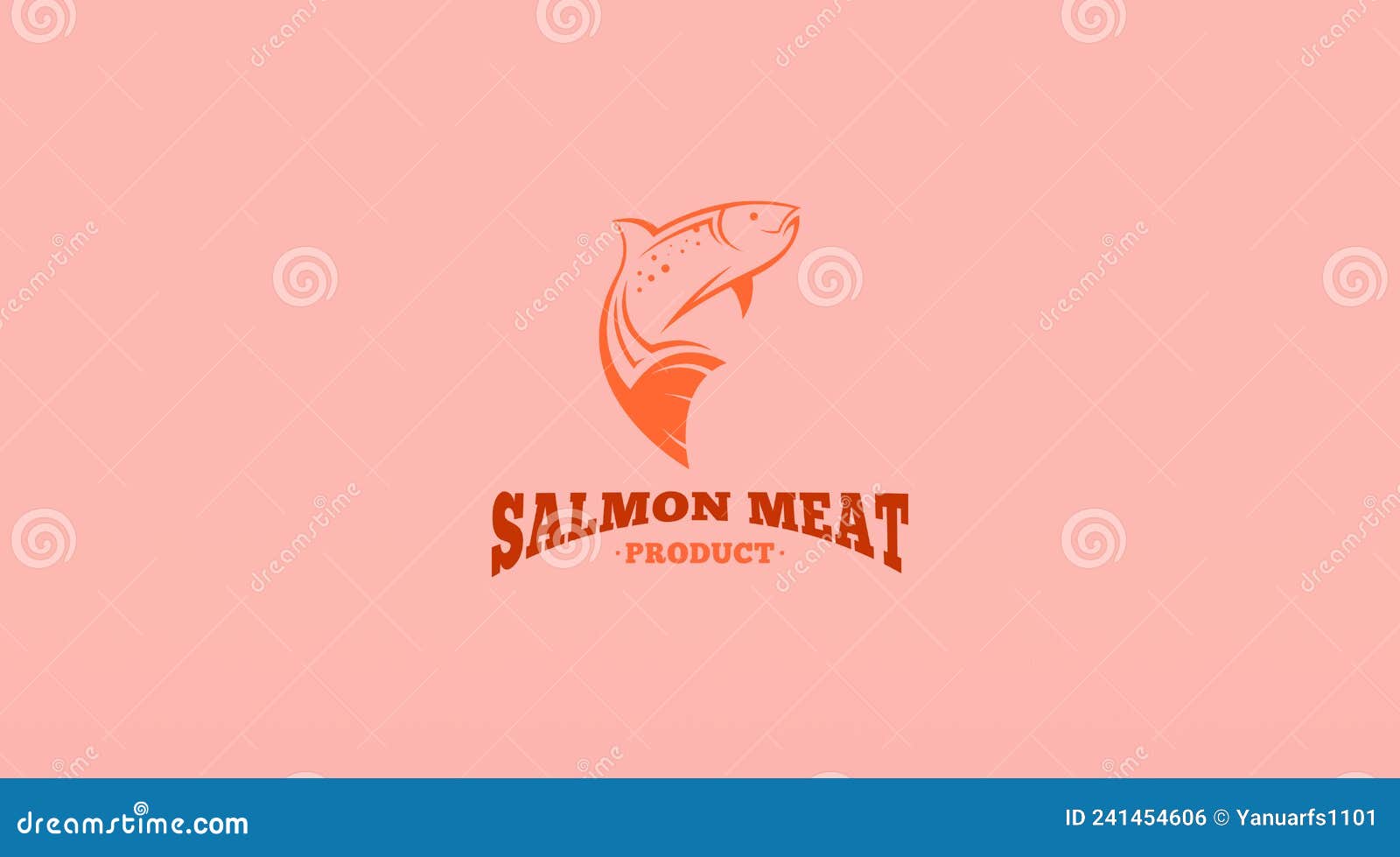 Salmon Logo Design Template Vector Stock Photo - Image of modern ...