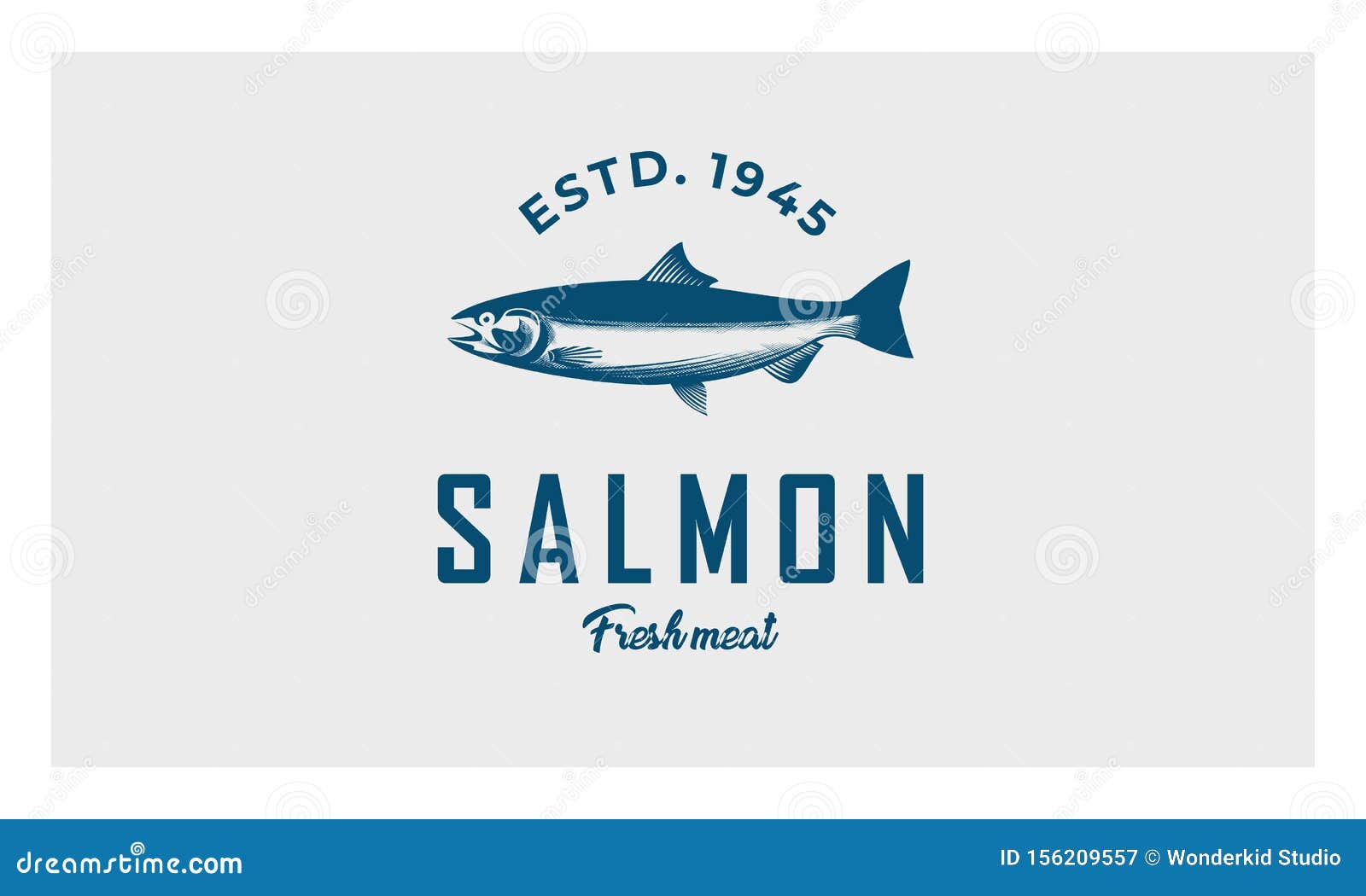 Salmon Logo Design for Your Projects Stock Vector - Illustration of ...