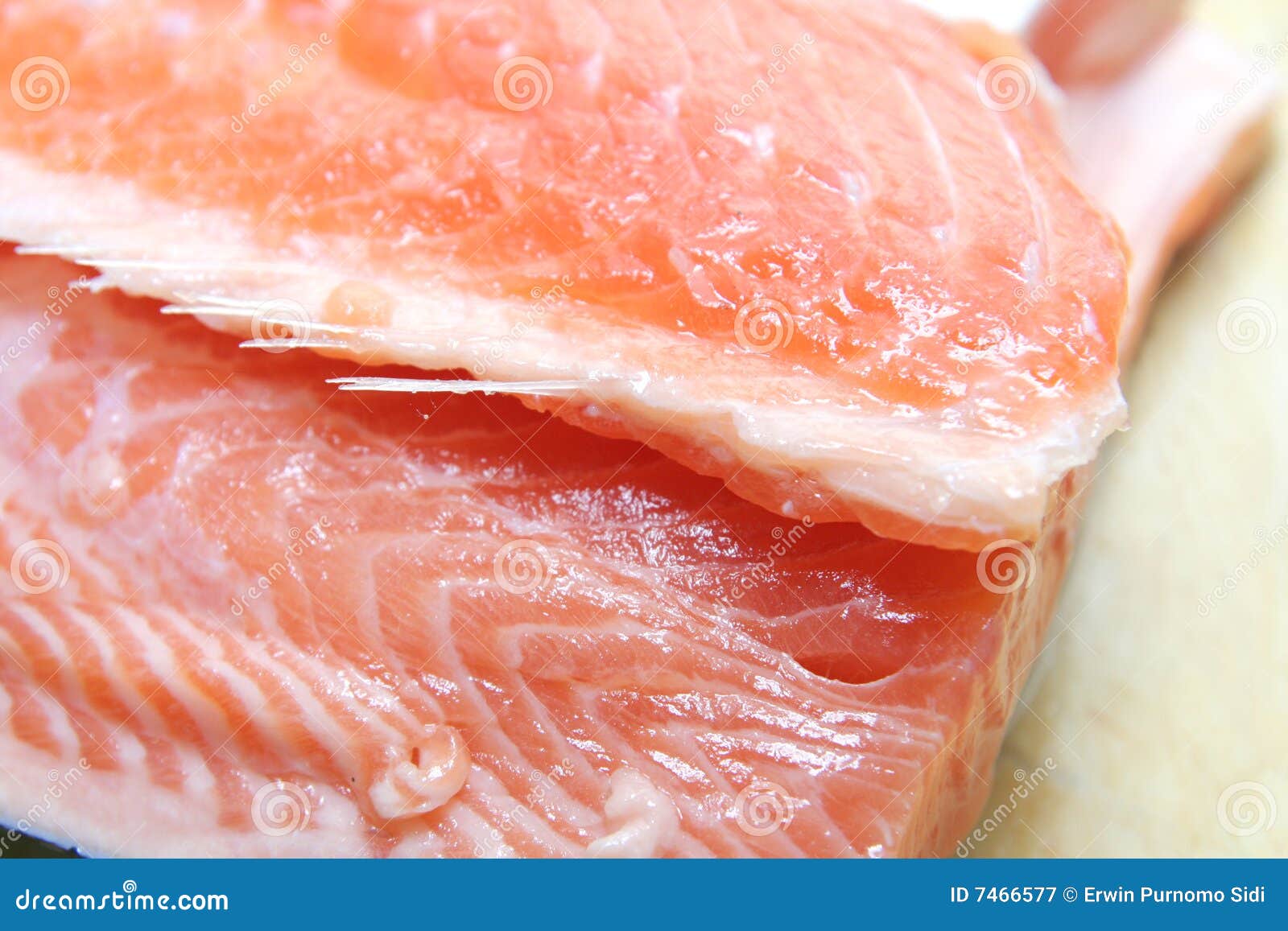 Salmon meat stock image. Image of recipe, peeled, salmon - 7466577