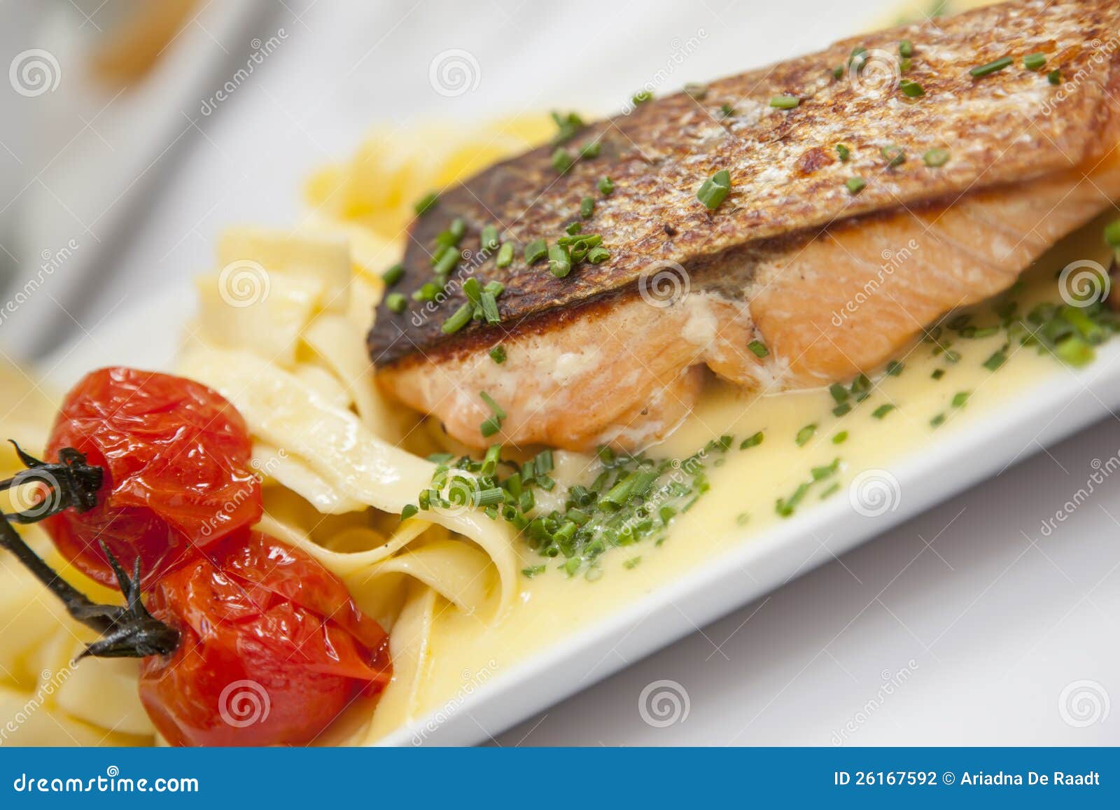 Salmon plate stock photo. Image of dining, delicious - 26167592