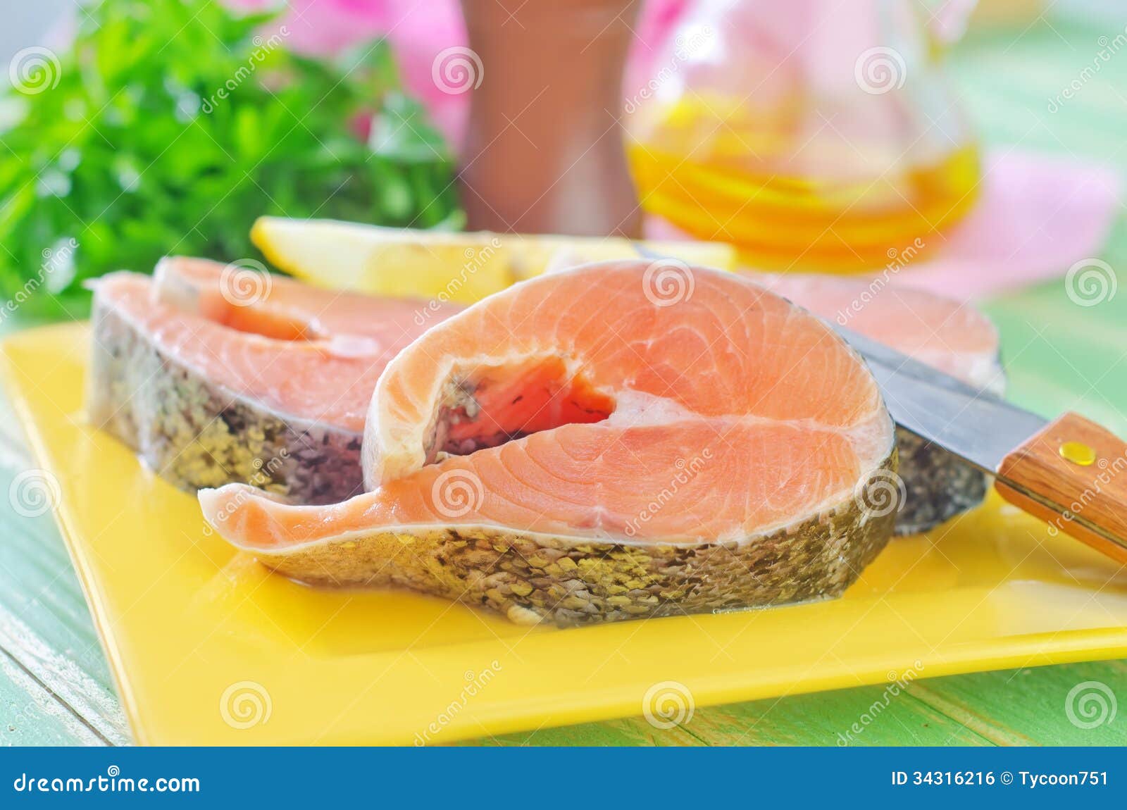Salmon stock photo. Image of meat, board, pepper, meal - 34316216