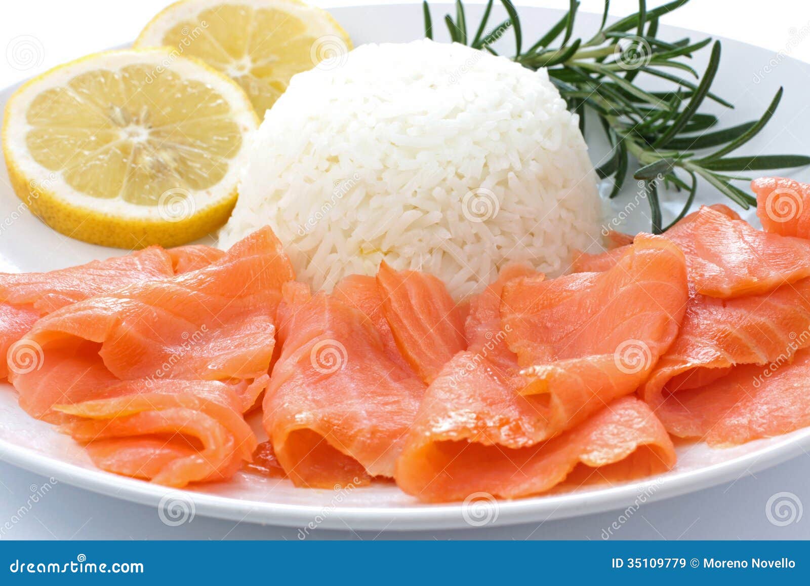 Salmon with rice stock image. Image of filet, culture - 35109779
