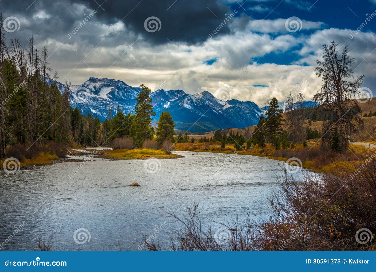 Salmon River Lower Stanley Idaho Stock Image - Image of river, alpine ...