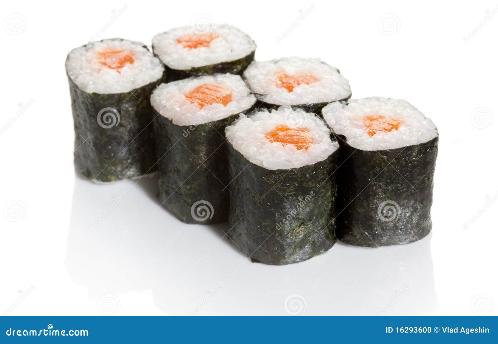 Salmon Roll stock photo. Image of appetizer, salmon, japan - 16293600