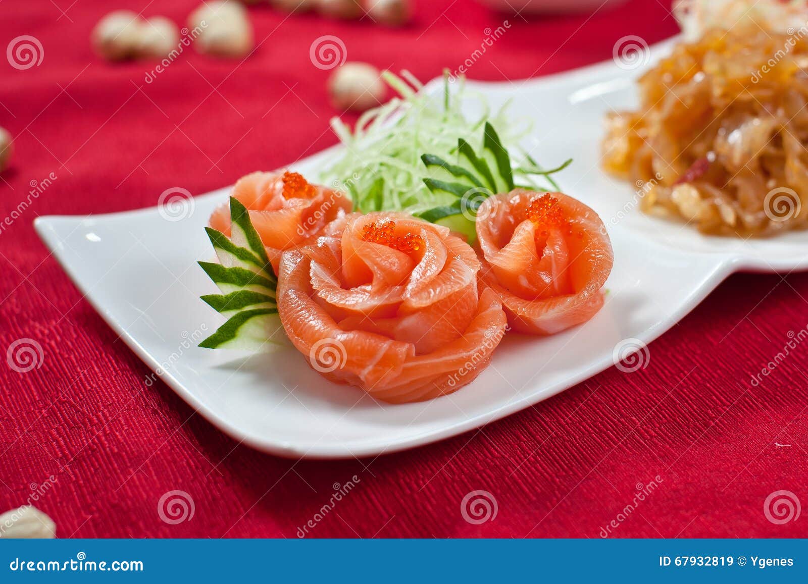 Salmon Sashimi stock image. Image of maki, delicious - 67932819
