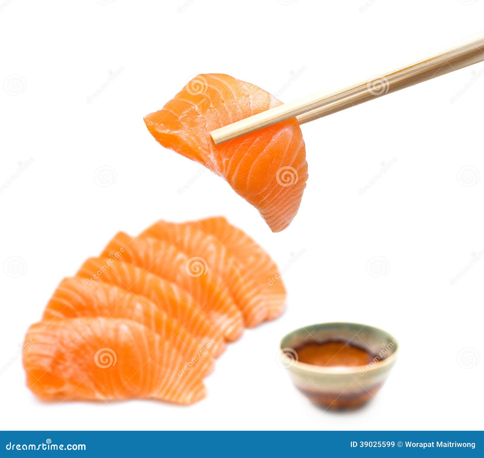 Salmon sashimi set stock image. Image of gourmet, culinary - 39025599
