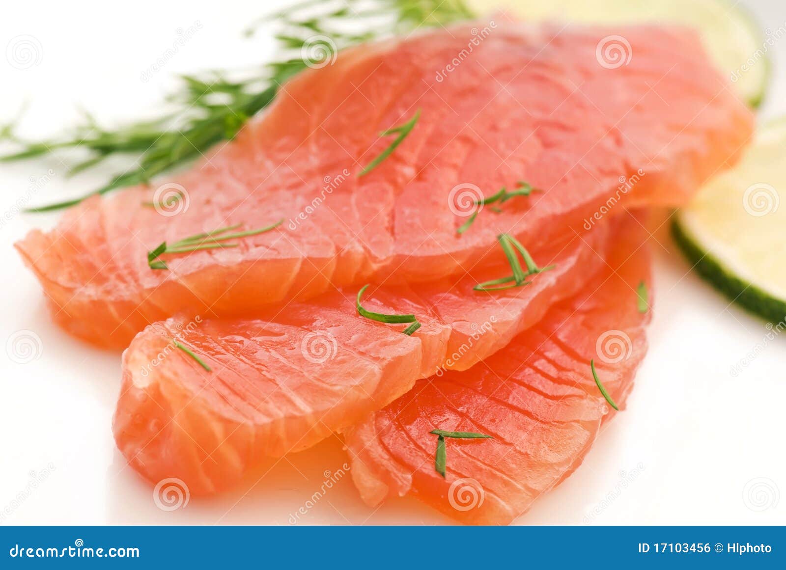 Salmon slices stock photo. Image of eating, gourmet, fish - 17103456