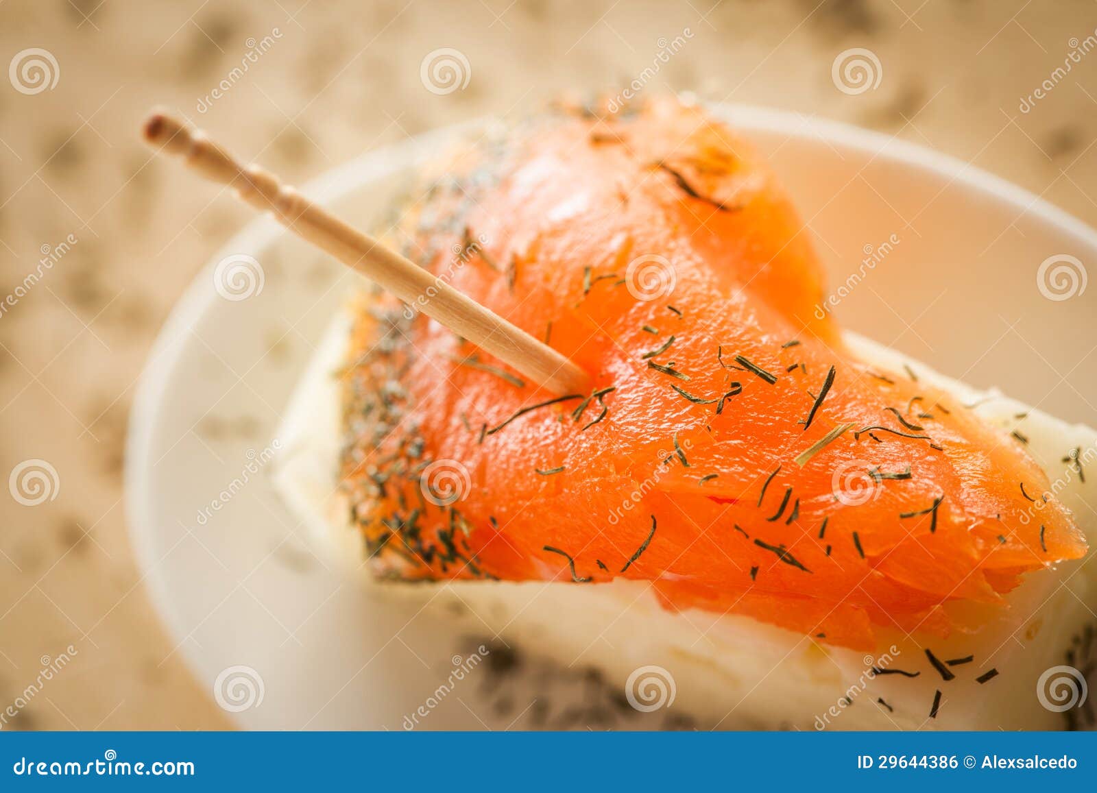 Salmon snack stock photo. Image of savory, orange, spain - 29644386