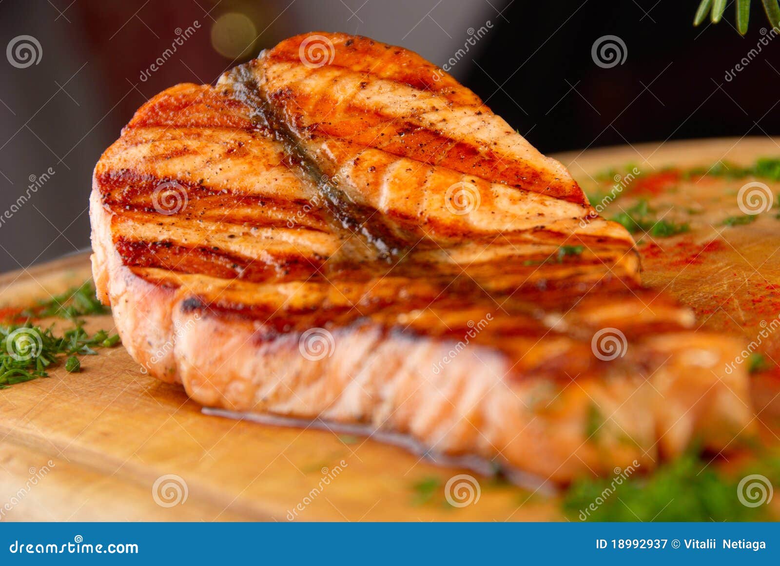 Salmon steak stock image. Image of organic, diet, salmon - 18992937