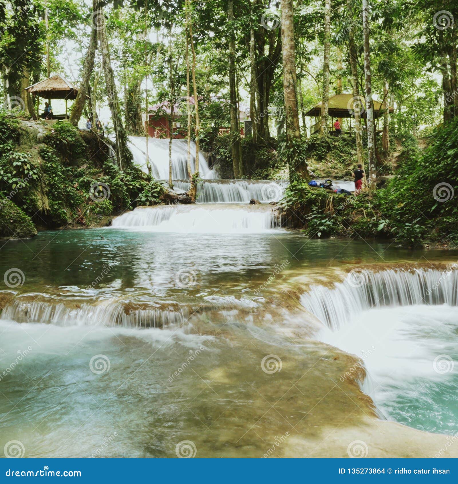 Salodik waterfall stock photo. Image of green, waterfall - 135273864