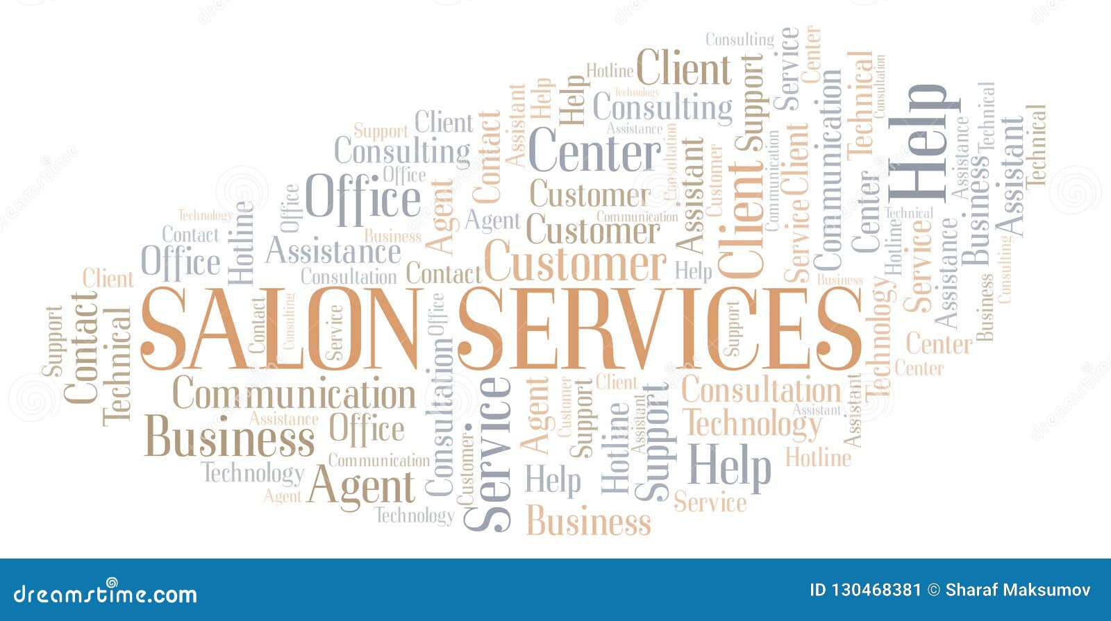 Salon Services word cloud. stock illustration. Illustration of ...