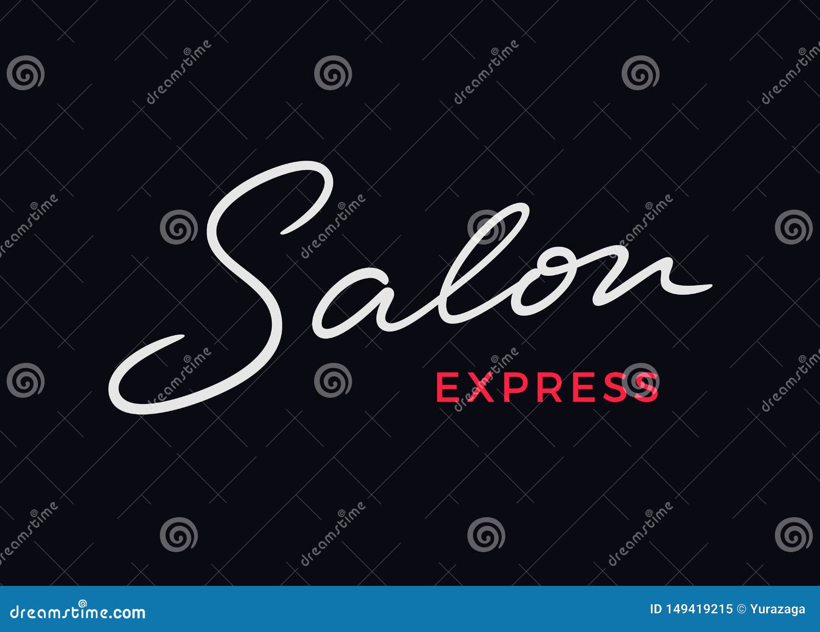 Salon vector lettering stock vector. Illustration of marketing - 149419215