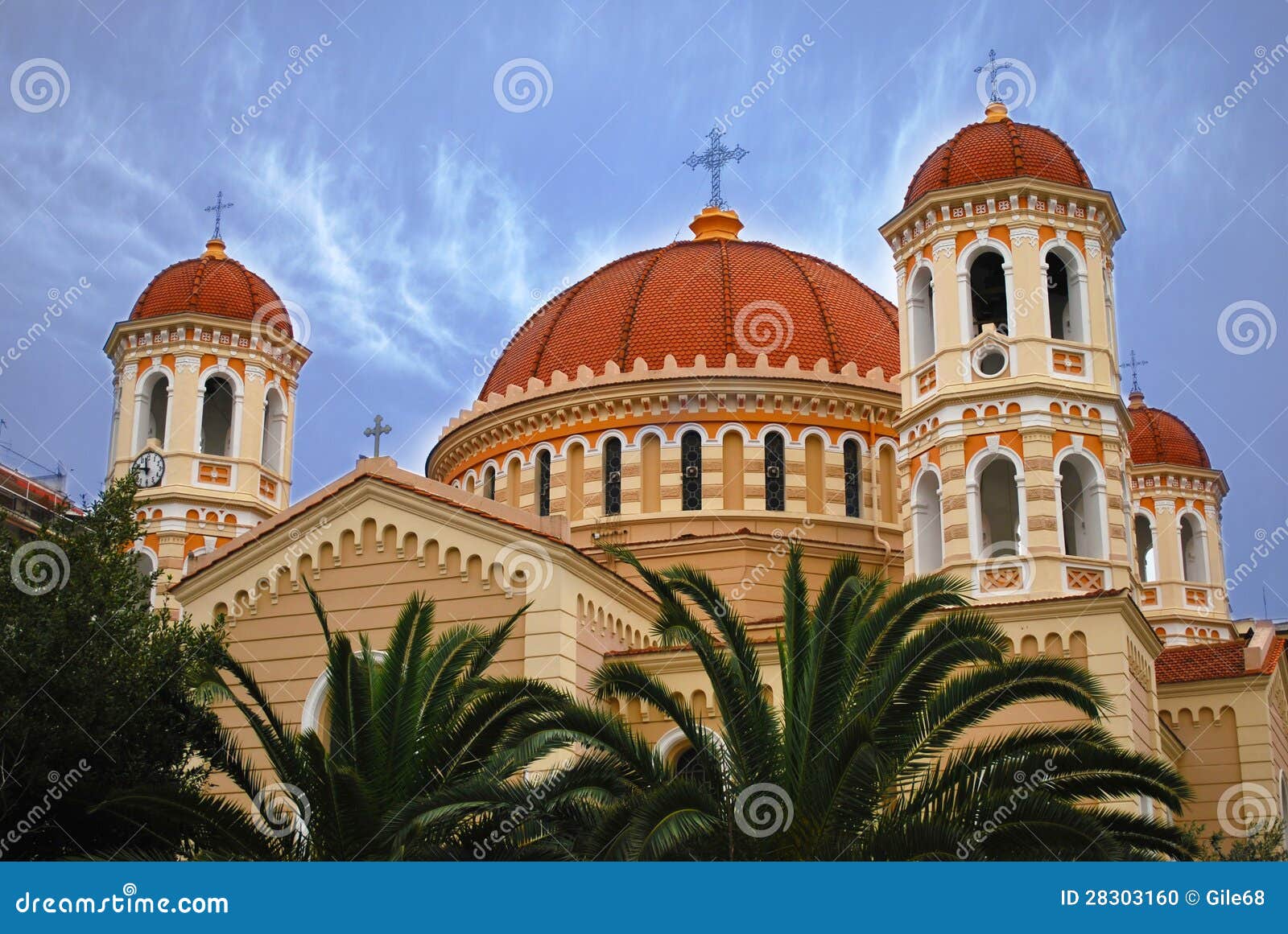 Salonicco. Cattedrale fotografia stock. Immagine di grecia - 28303160