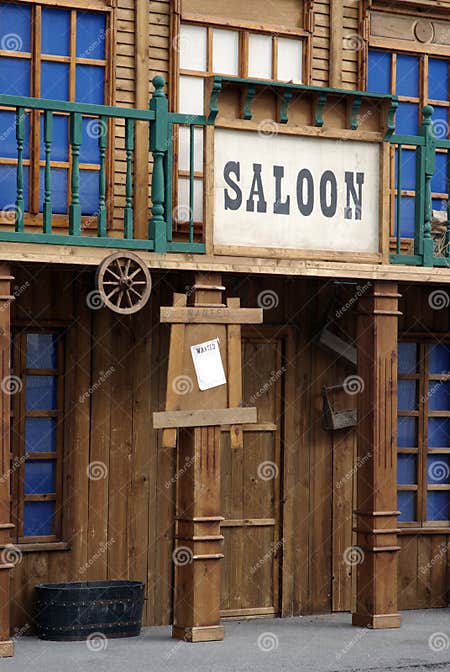 Saloon stock photo. Image of exterior, outdoors, cowboys - 13045346