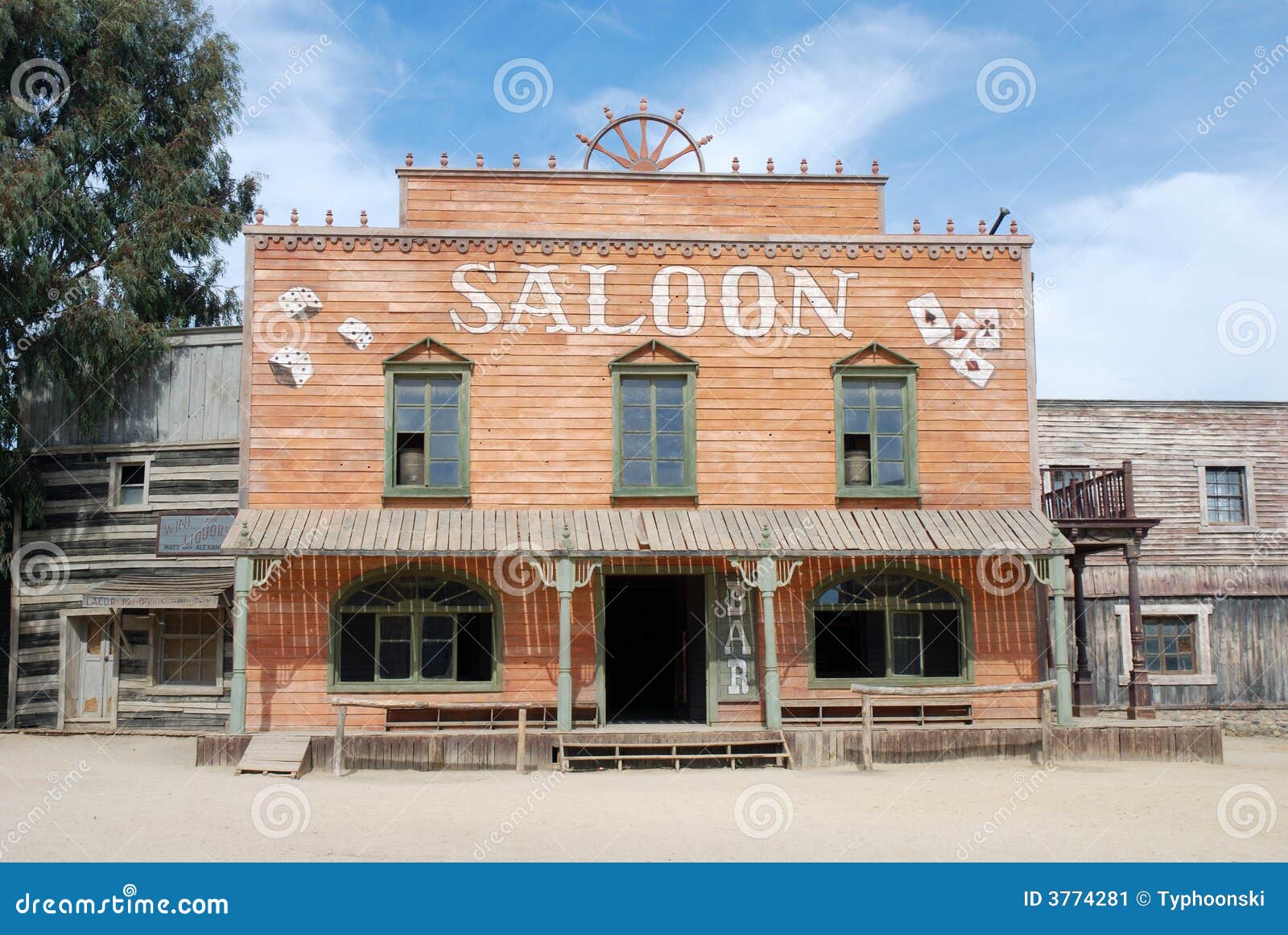 Old Western Saloon Front