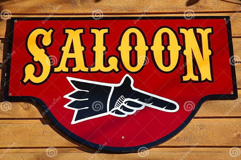 Saloon sign stock image. Image of quick, parlor, renegade - 3889727