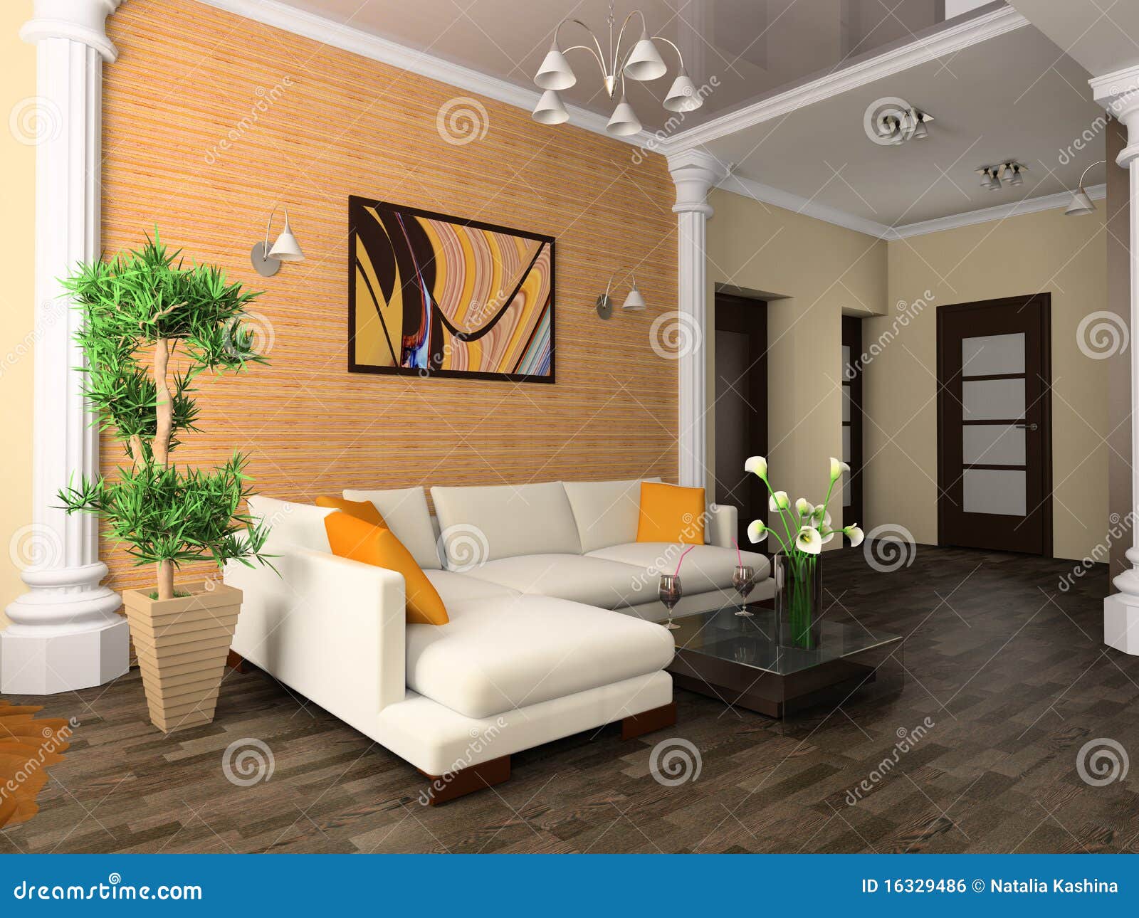 Salotto illustrazione di stock. Illustrazione di modello - 16329486
