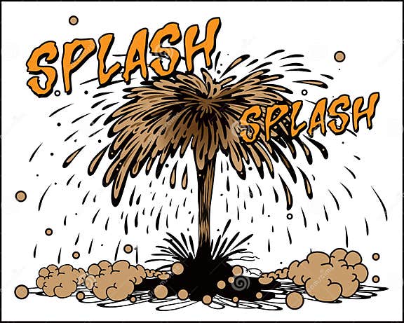 Salpicón del cómic ilustración del vector. Ilustración de fondo - 10646895