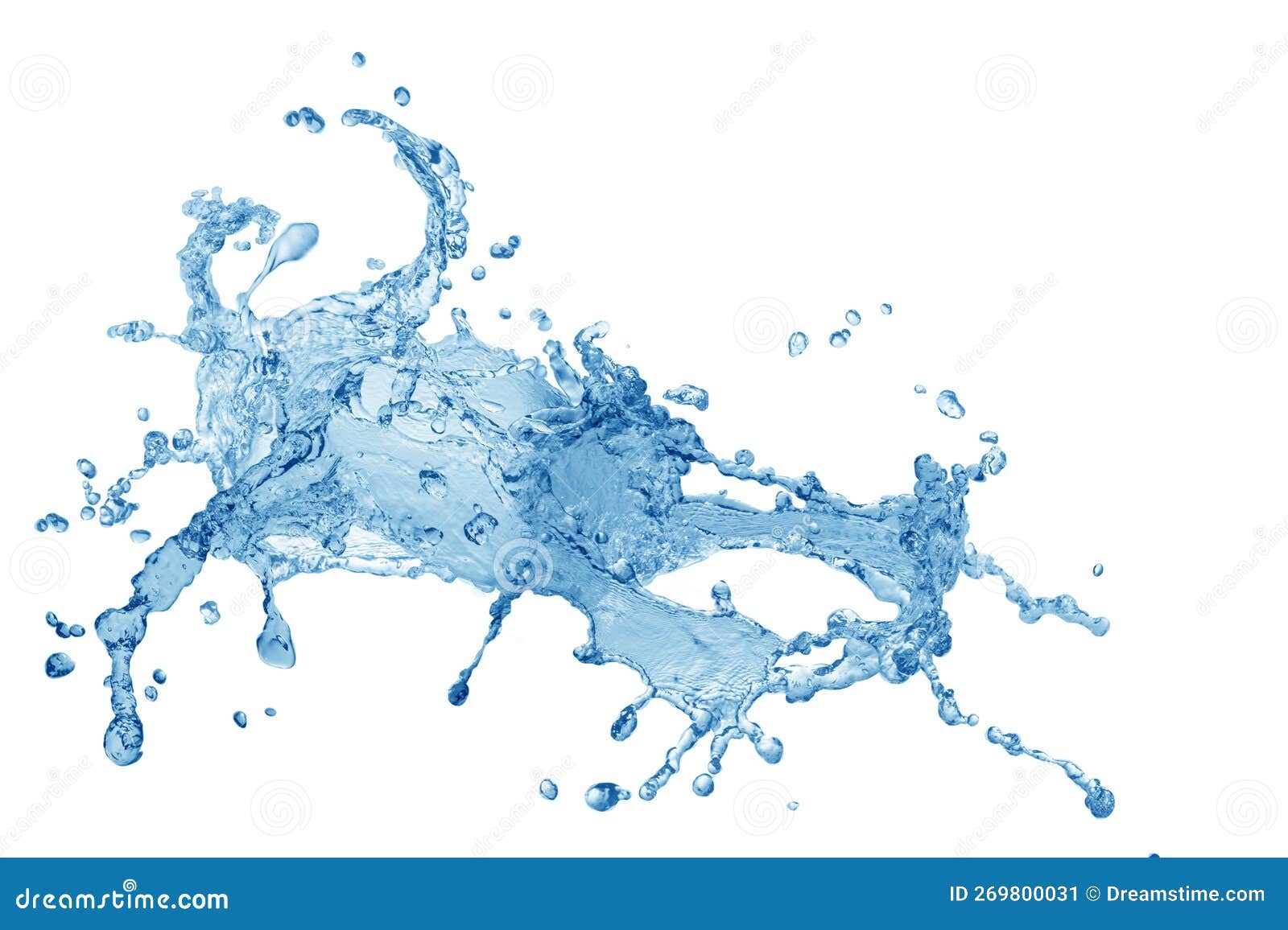 Salpicar Agua Salpicar Salpicar Agua Aislada Sobre Fondo Blanco ...