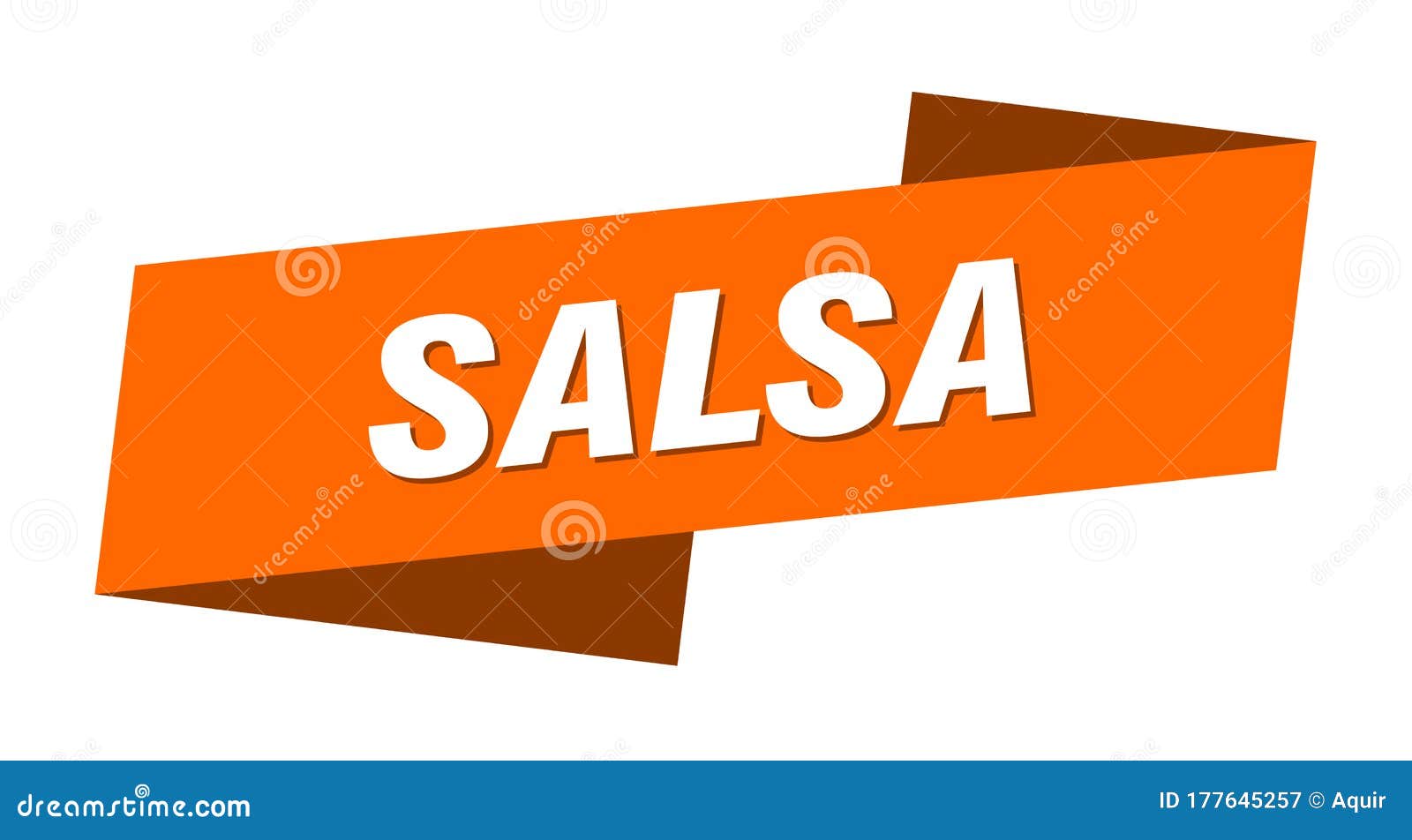 Salsa Banner Template. Salsa Ribbon Label Stock Vector - Illustration ...
