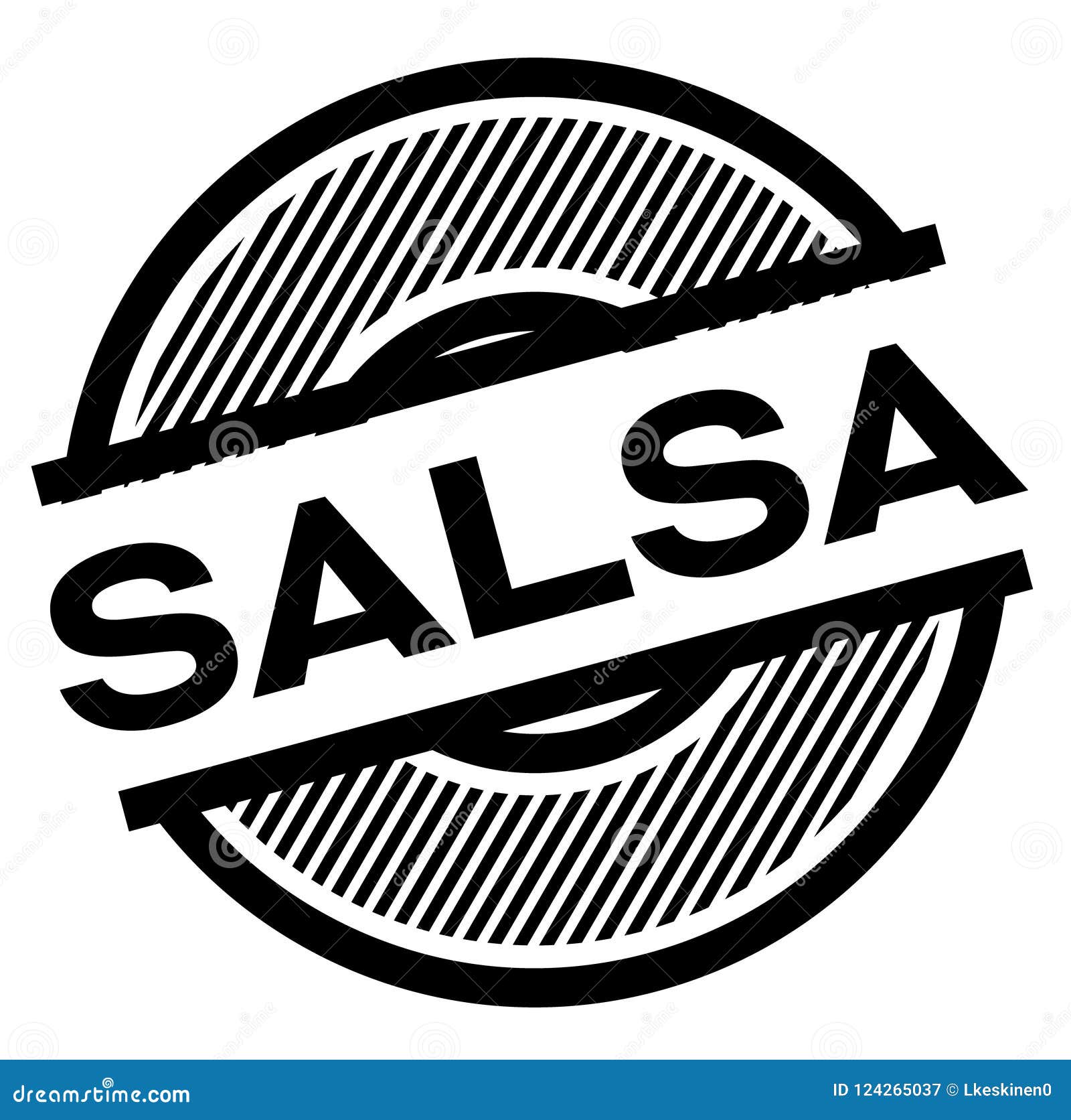 Salsa Black Stamp Vector Illustration | CartoonDealer.com #124069110