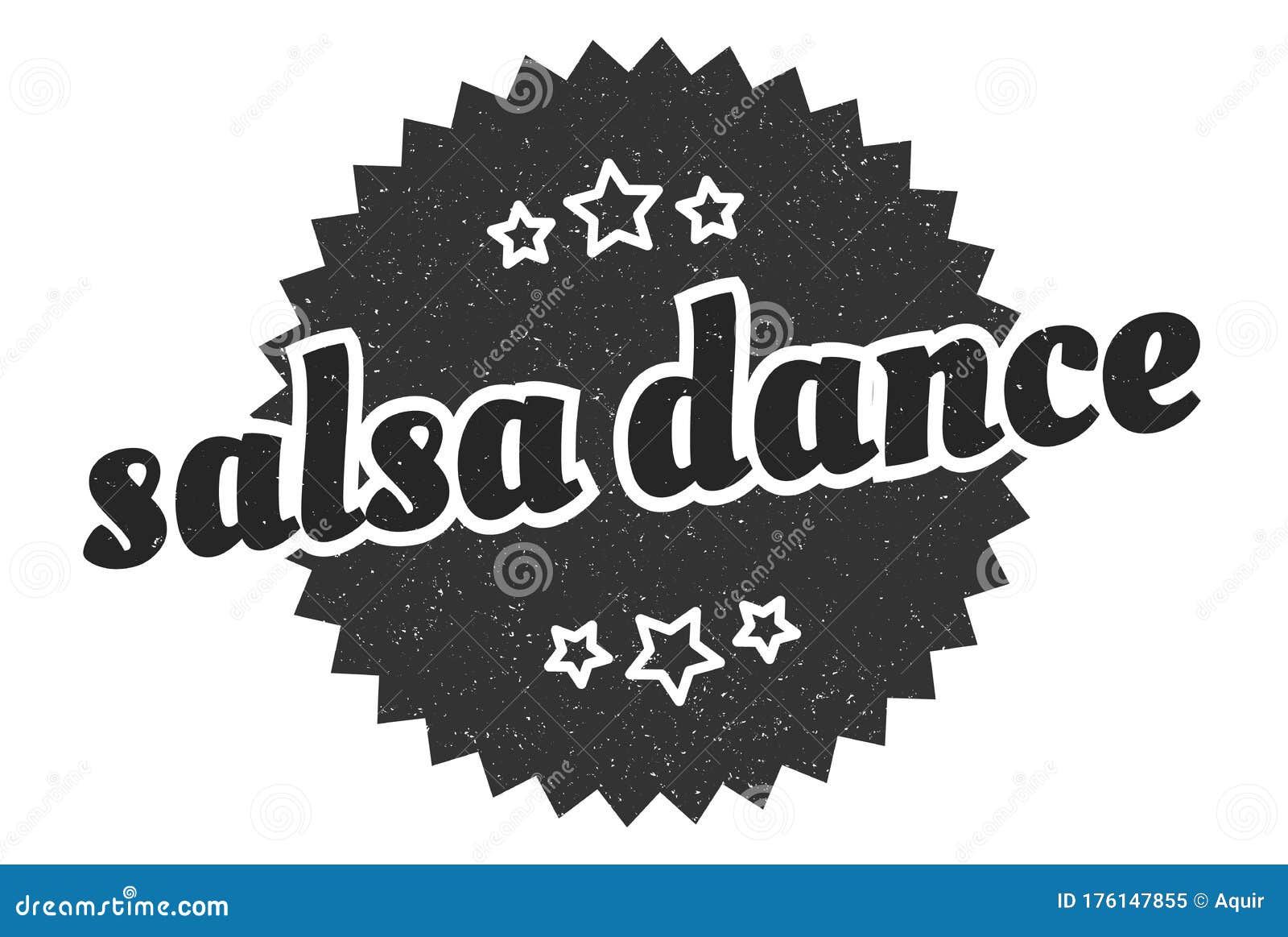 Salsa Dance Sign. Salsa Dance Vintage Retro Label Stock Vector ...