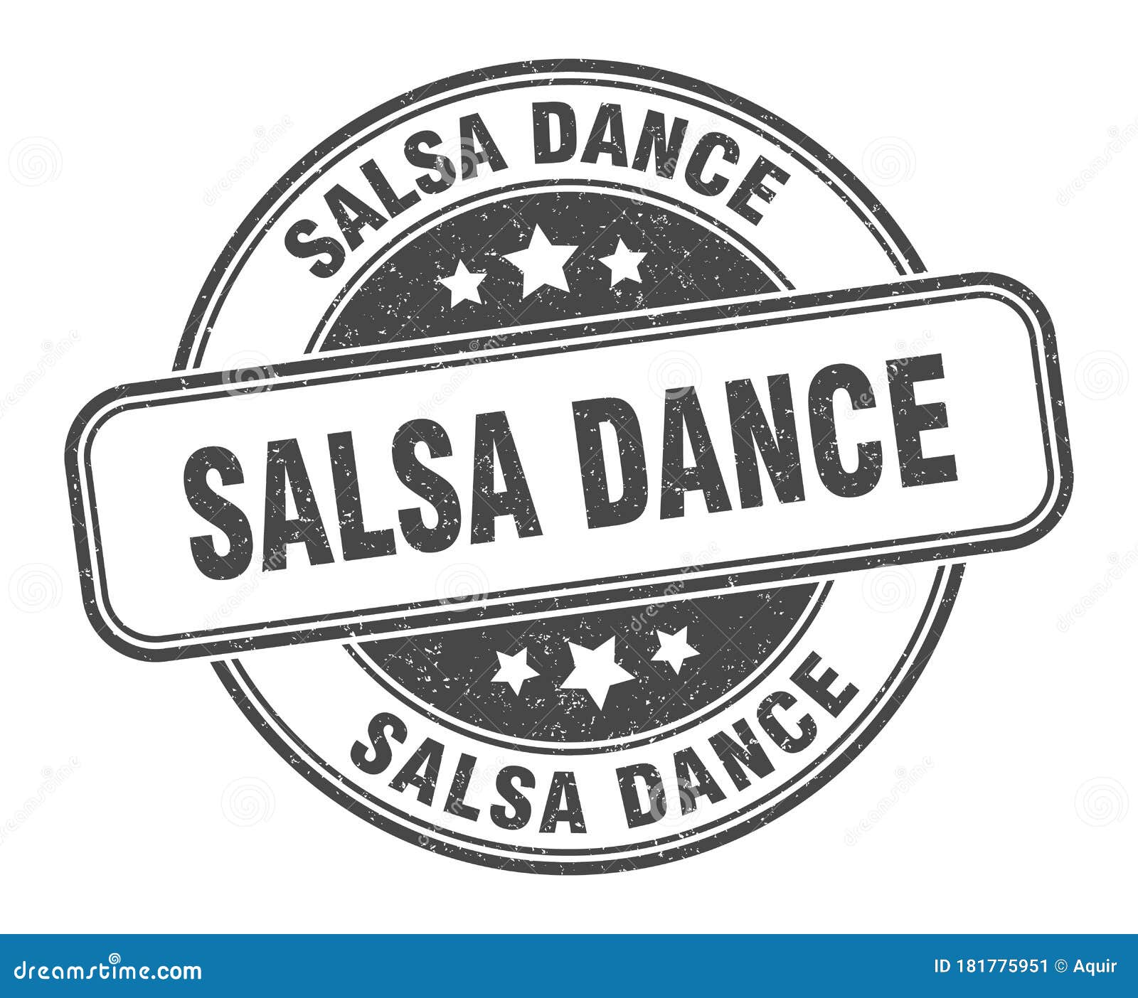 Salsa Dance Stamp. Salsa Dance Round Grunge Sign Stock Vector ...