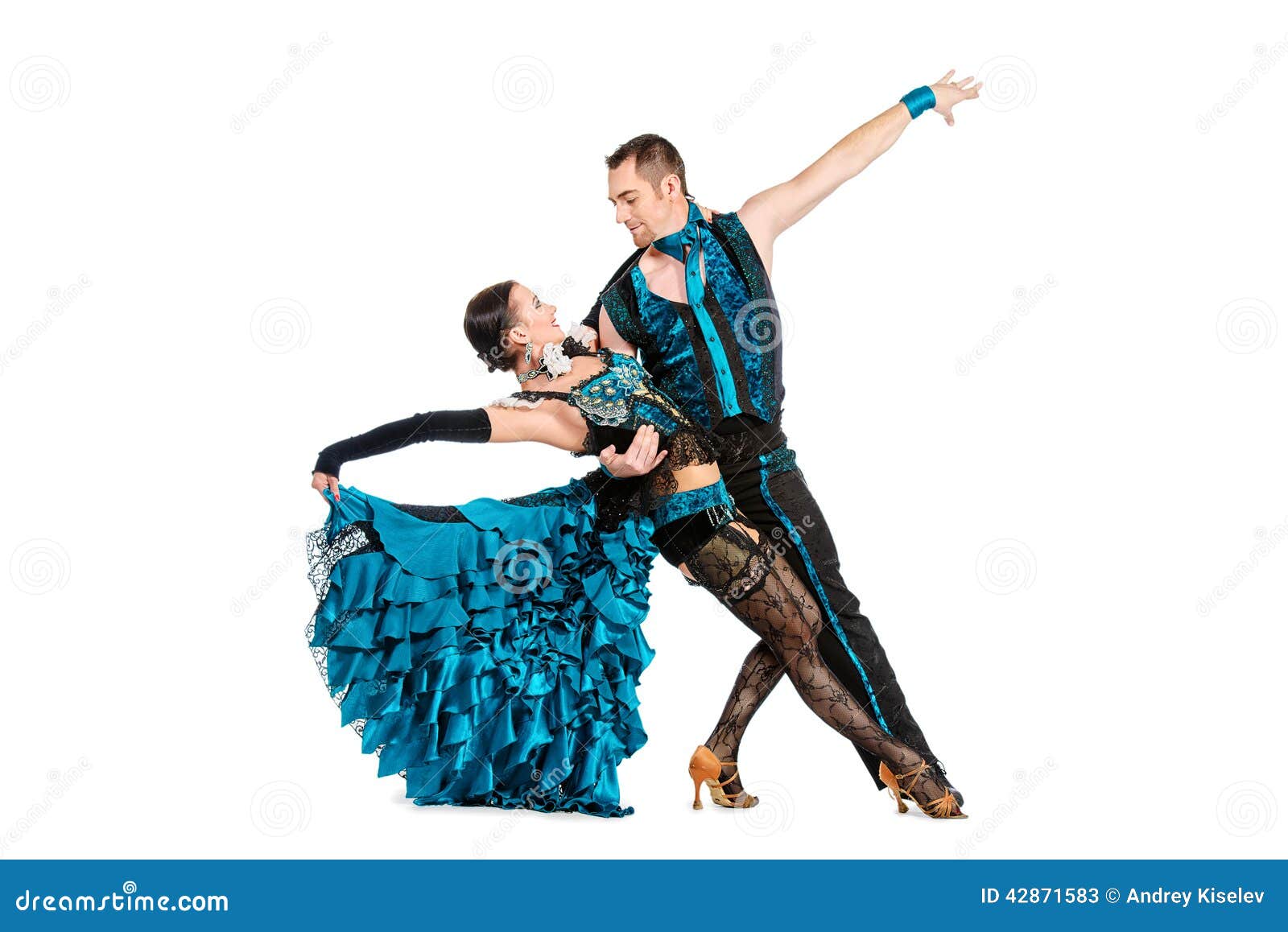 Salsa dancer stock image. Image of couple, motion, isolated - 42871583