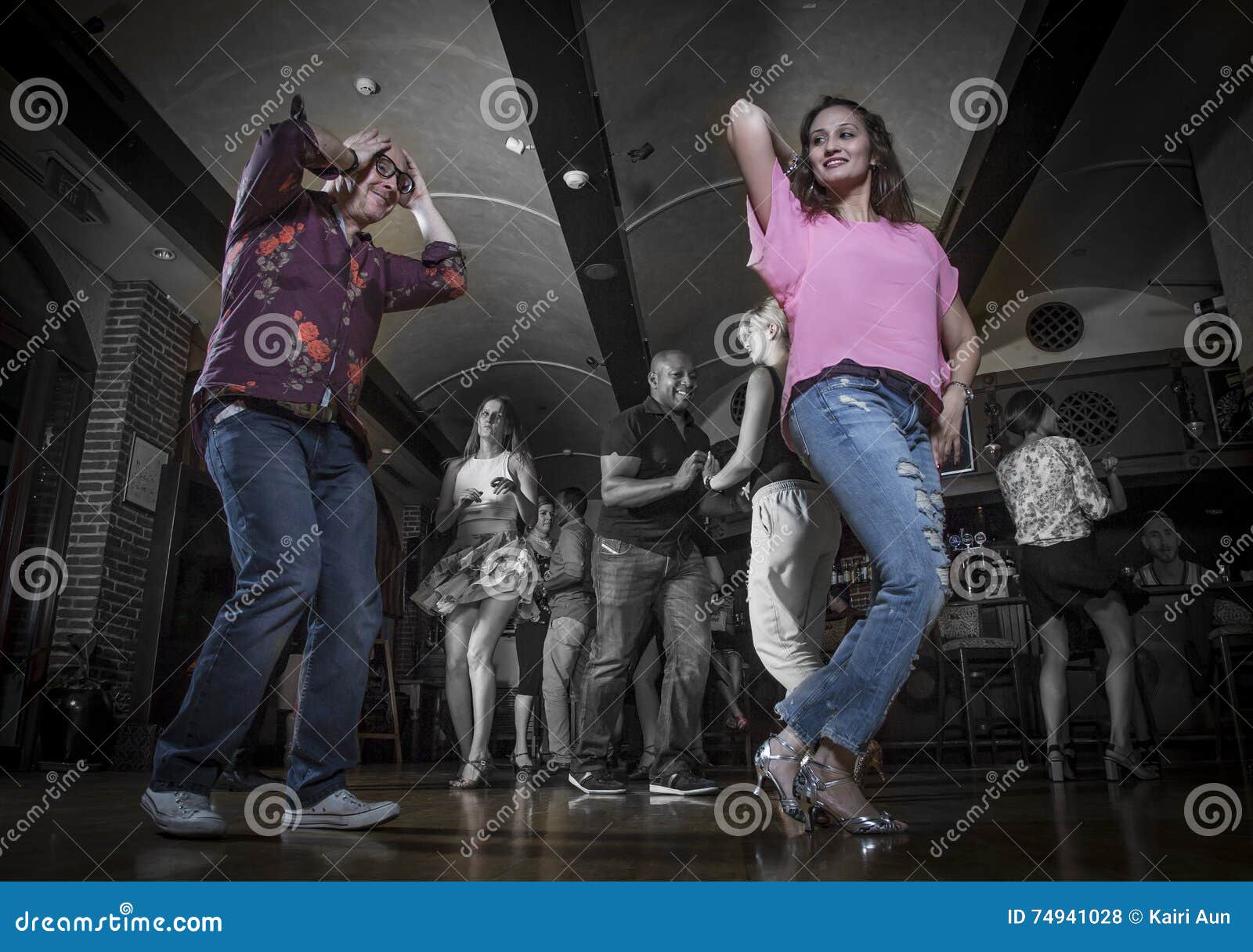 Salsa dancers editorial stock photo. Image of fashion - 74941028