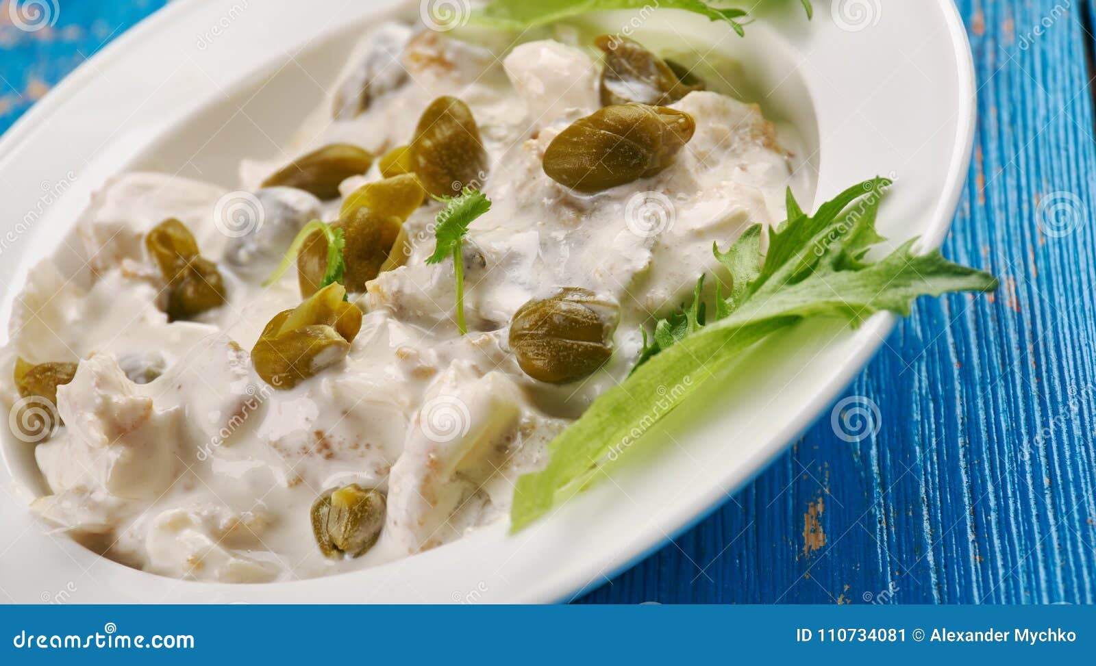 Salsa de alcaparras fotografering för bildbyråer. Bild av spanjor ...