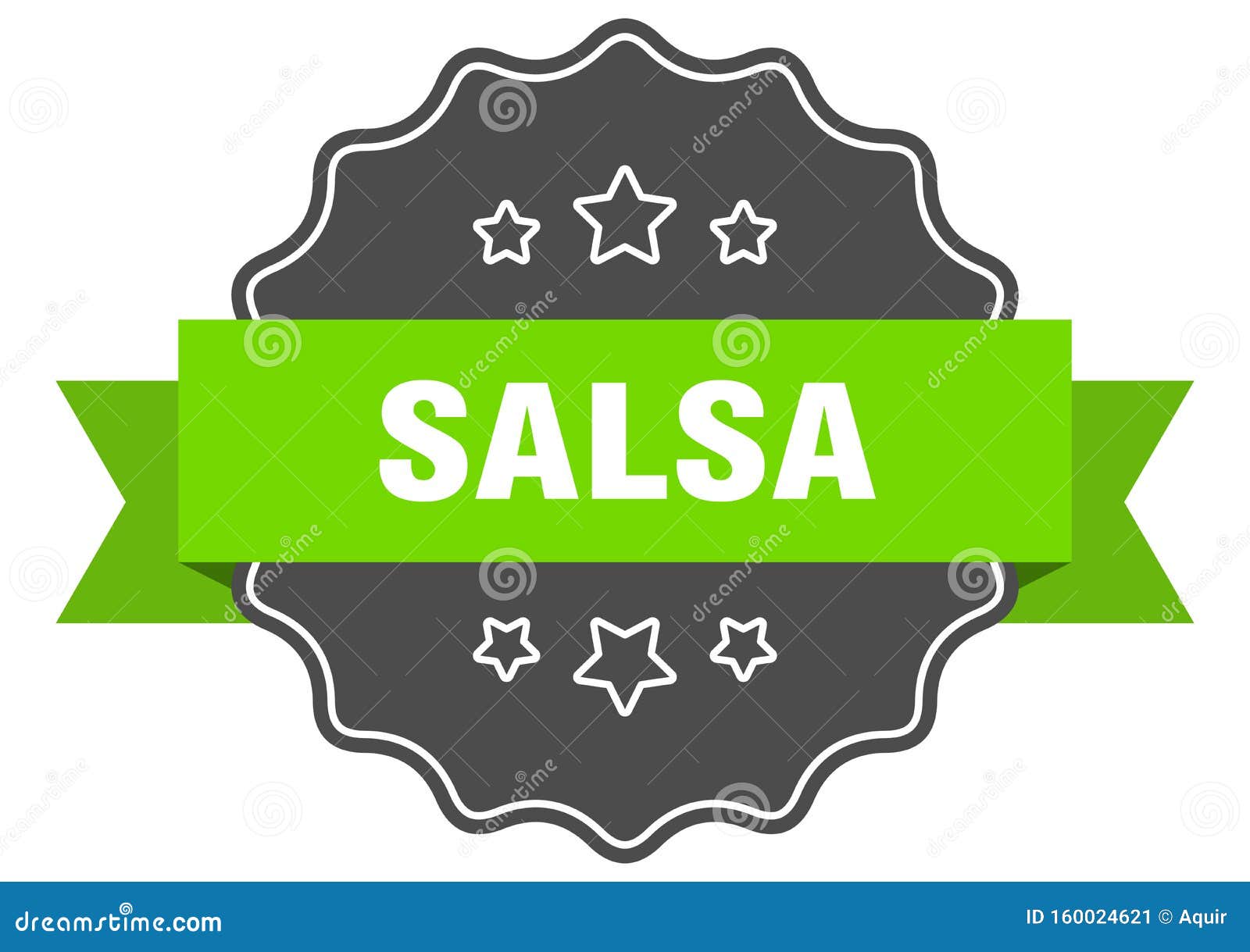 Salsa label stock vector. Illustration of delicious - 160024621