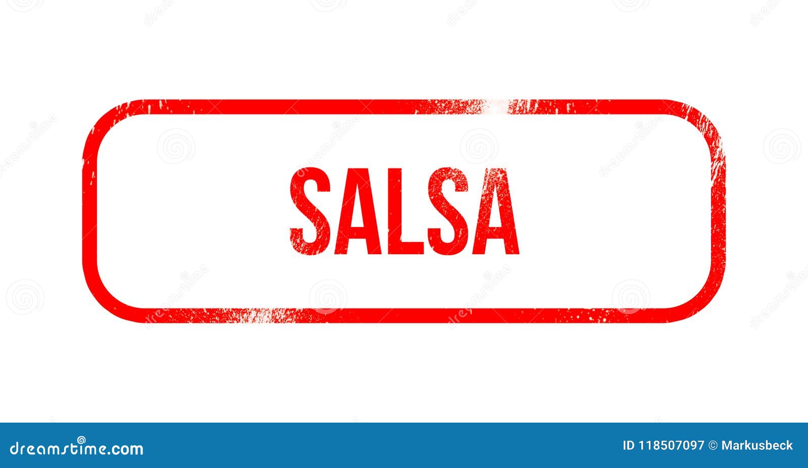 Salsa - Red Grunge Rubber, Stamp Stock Illustration - Illustration of ...