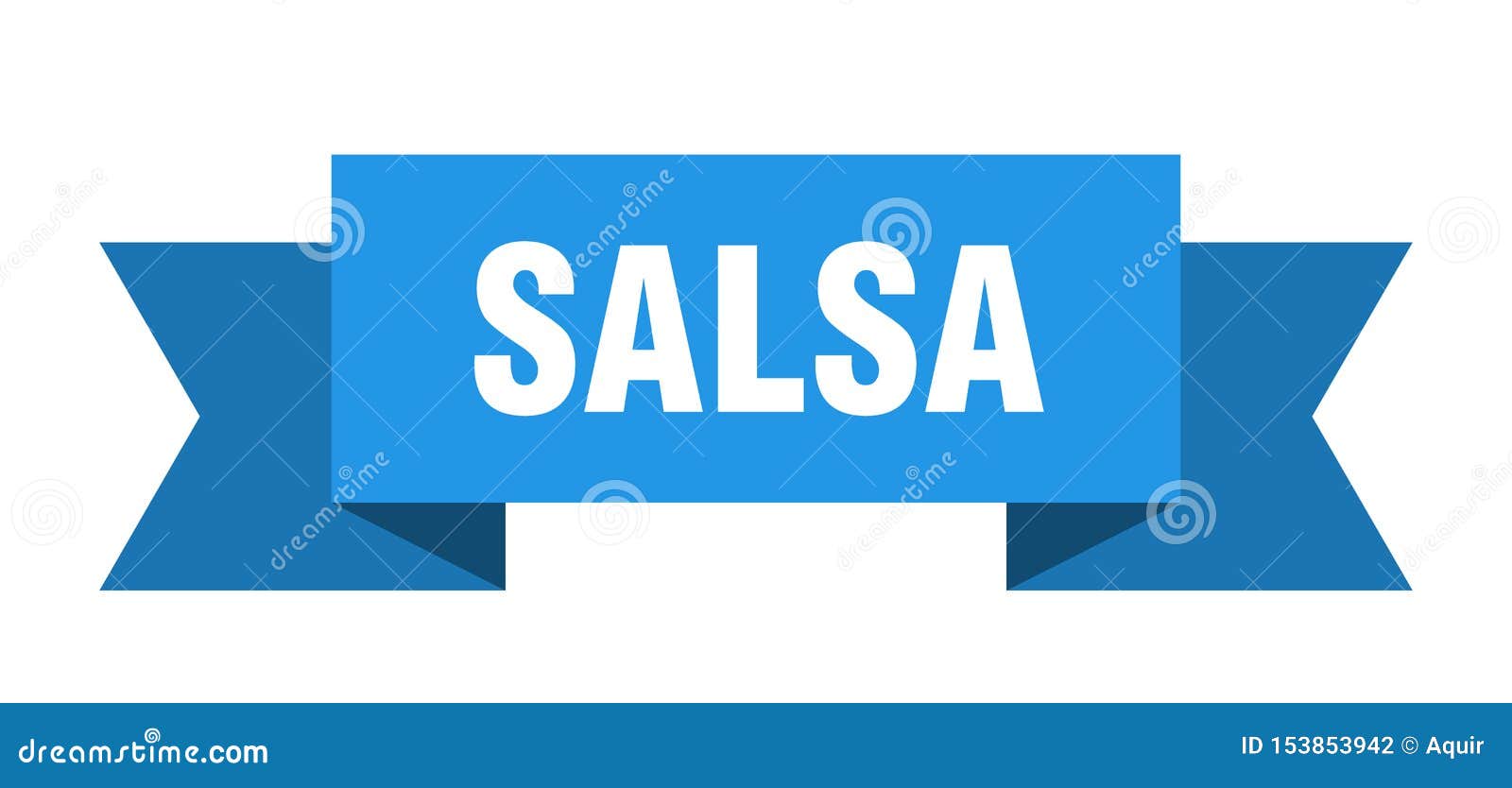 Salsa ribbon. stock vector. Illustration of ribbon, template - 153853942