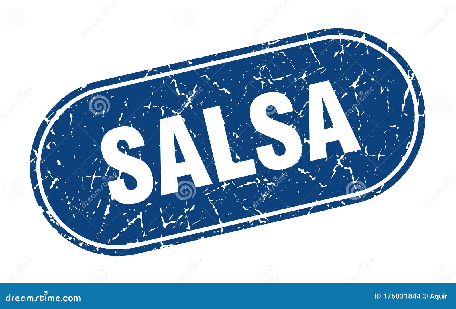 Salsa Sign. Salsa Grunge Stamp Stock Vector - Illustration of ...