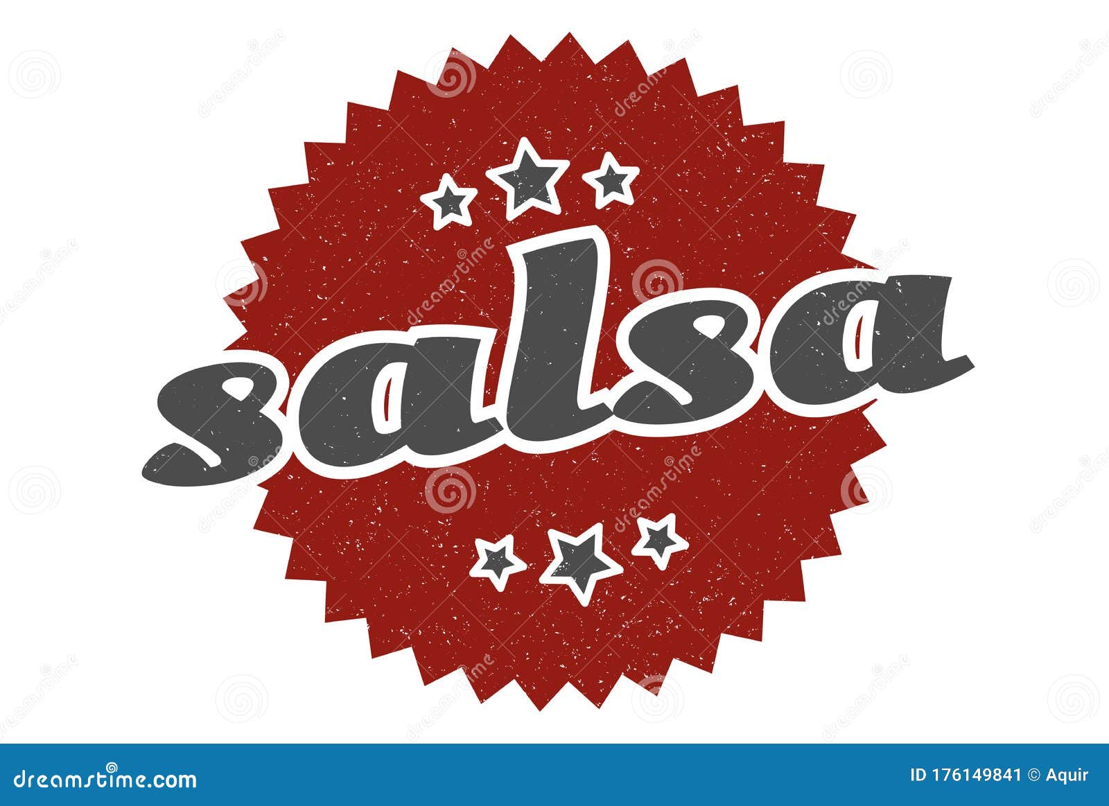 Salsa Sign. Salsa Vintage Retro Label Stock Vector - Illustration of ...