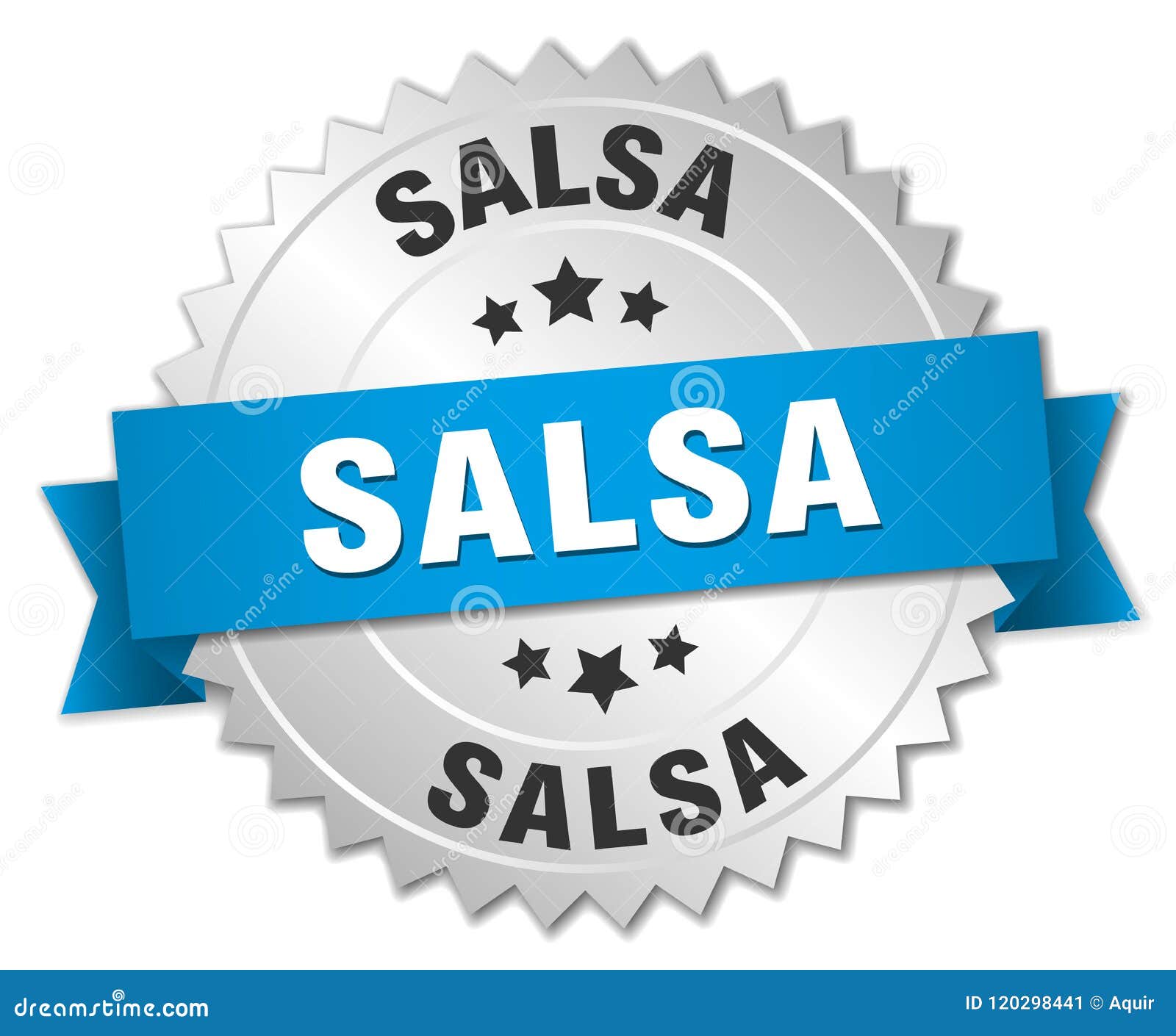 Salsa stock vector. Illustration of retro, seal, sign - 120298441