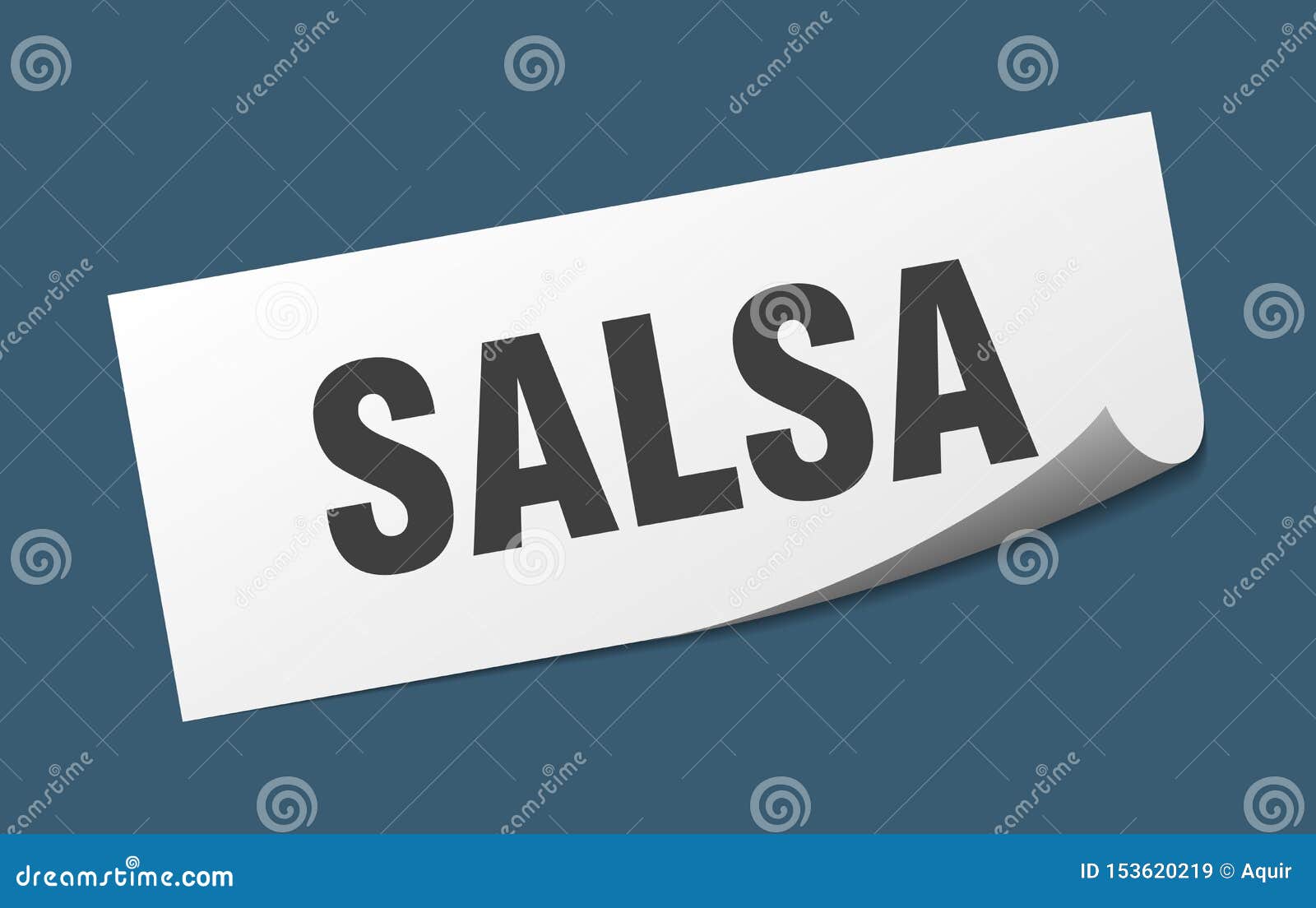 Salsa sticker. stock vector. Illustration of peel, mexican - 153620219