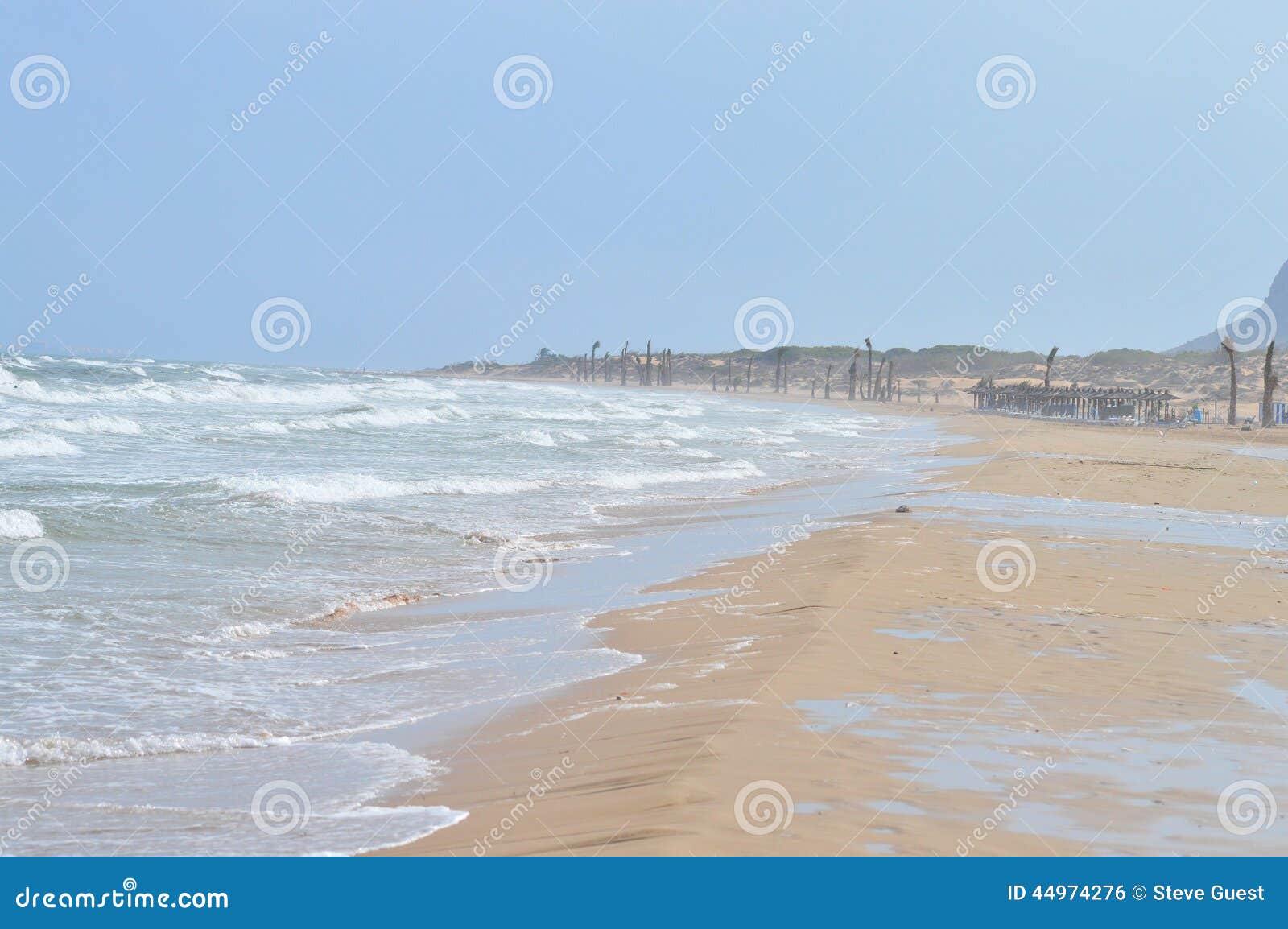 Salt Air - a Remote Windy Beach and Sea Stock Photo - Image of ebook ...
