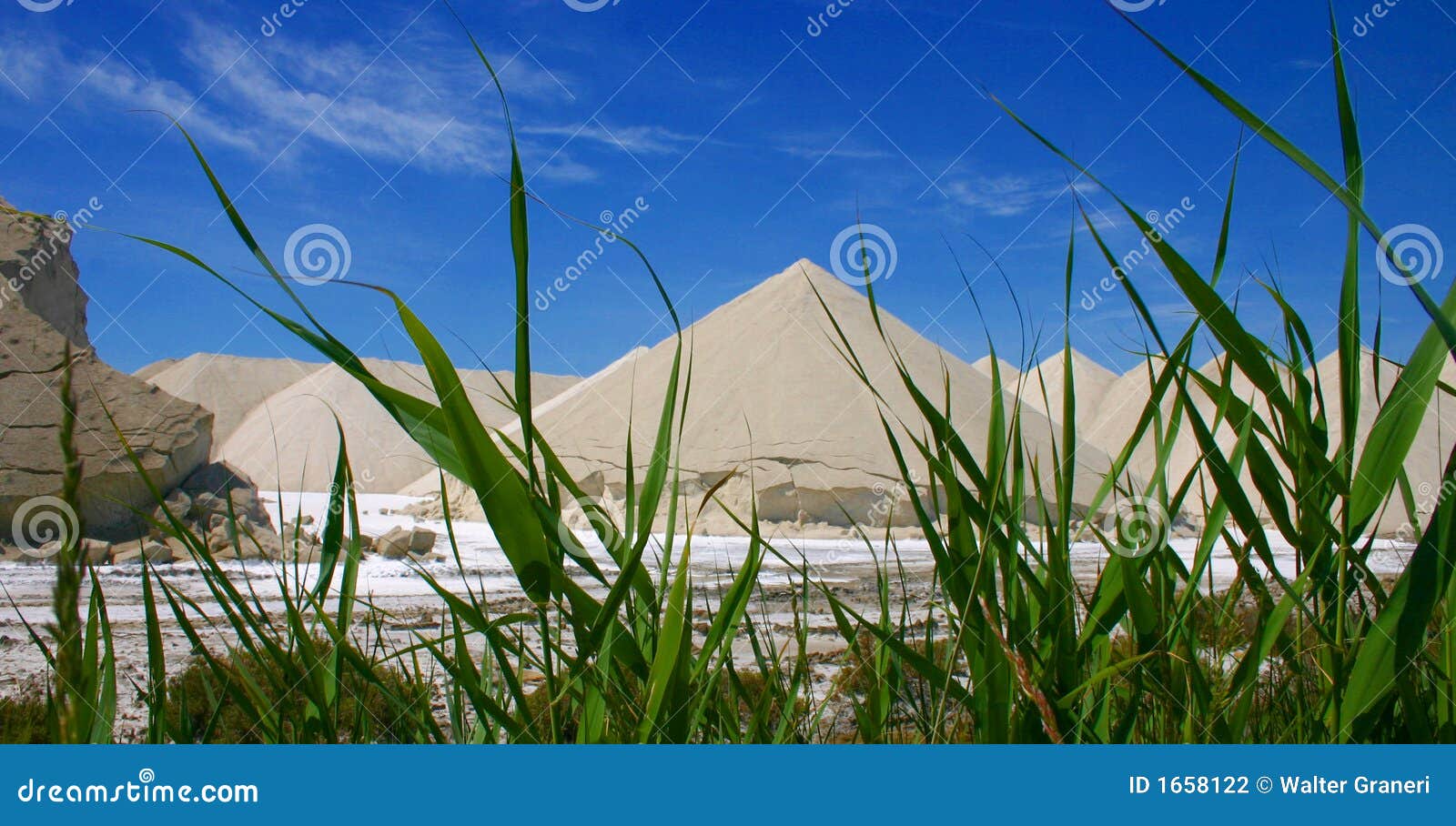 Salt area stock photo. Image of healt, alimentary, camargue - 1658122