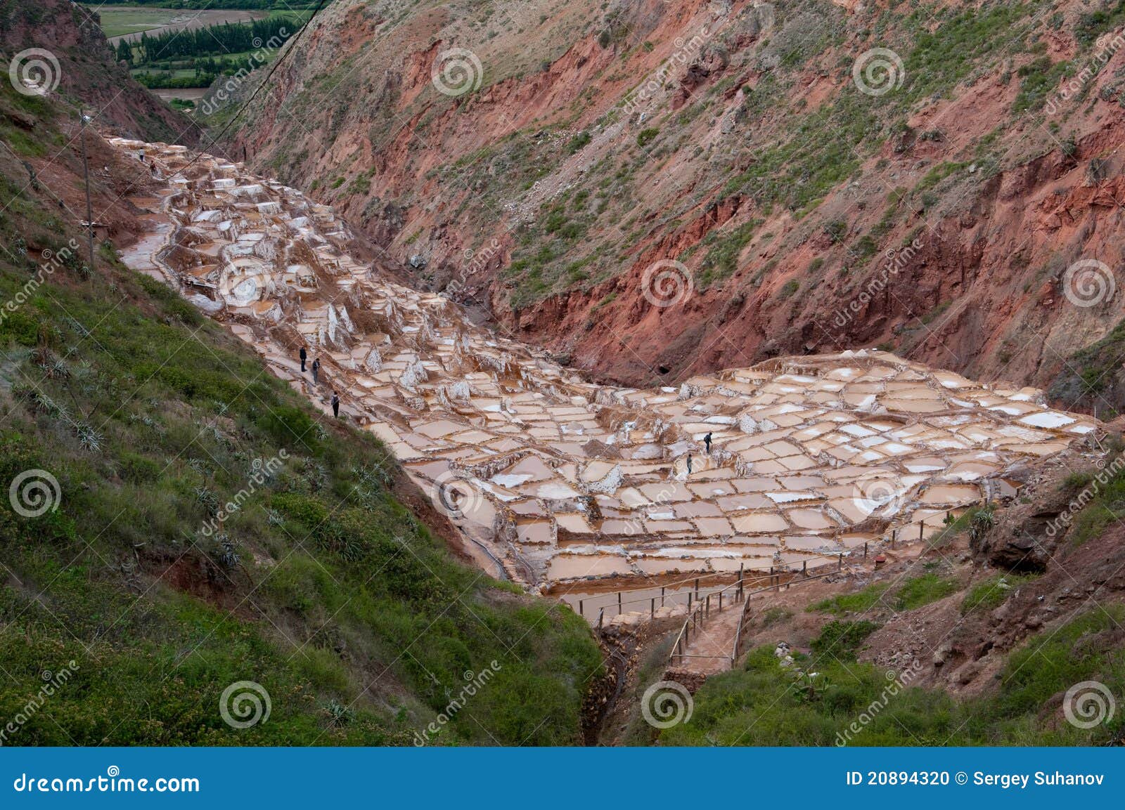 Salt Basins at Maras, Peru stock photo. Image of tourism - 20894320