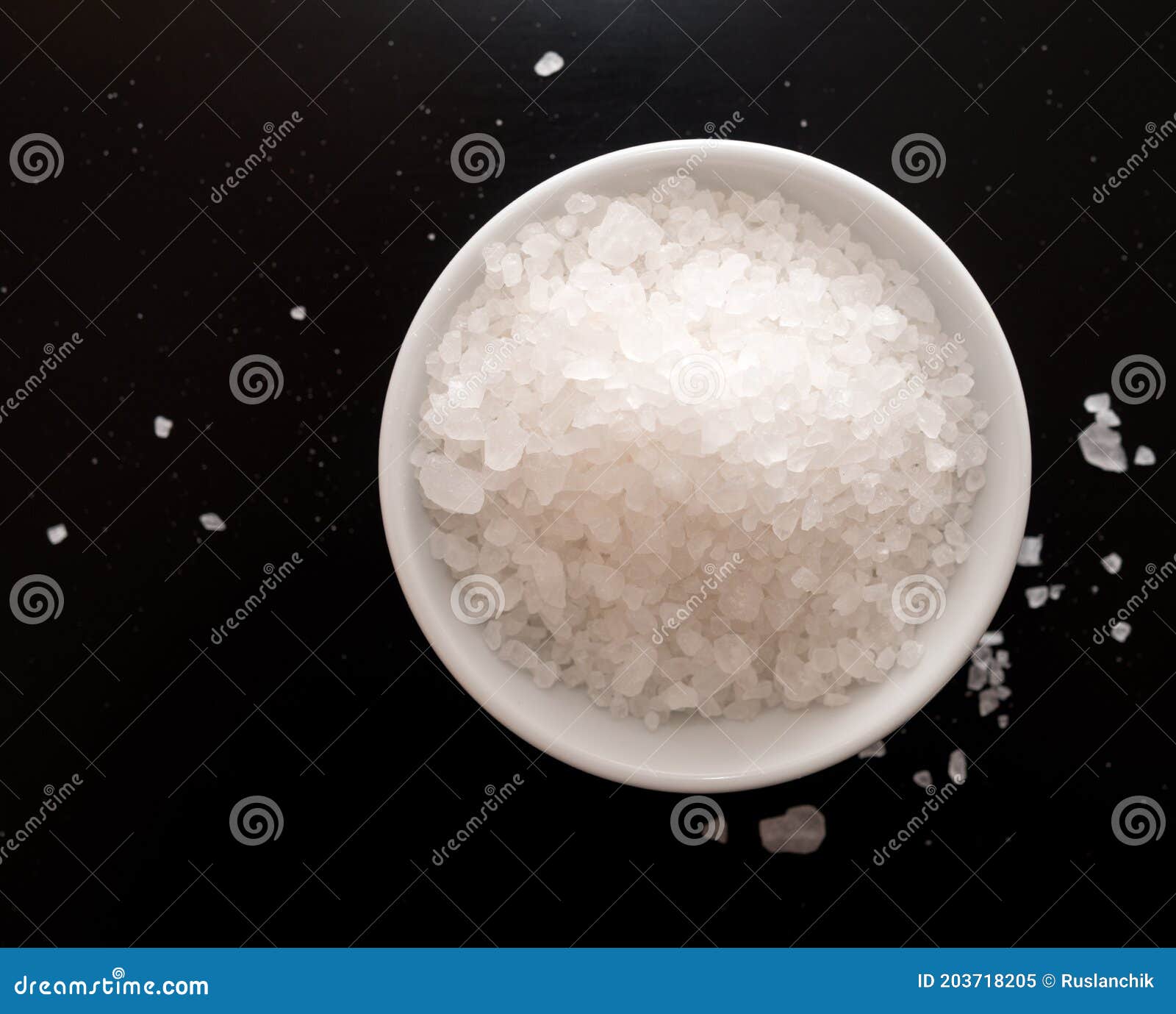 Salt on black stock image. Image of heap, abstract, concept - 203718205