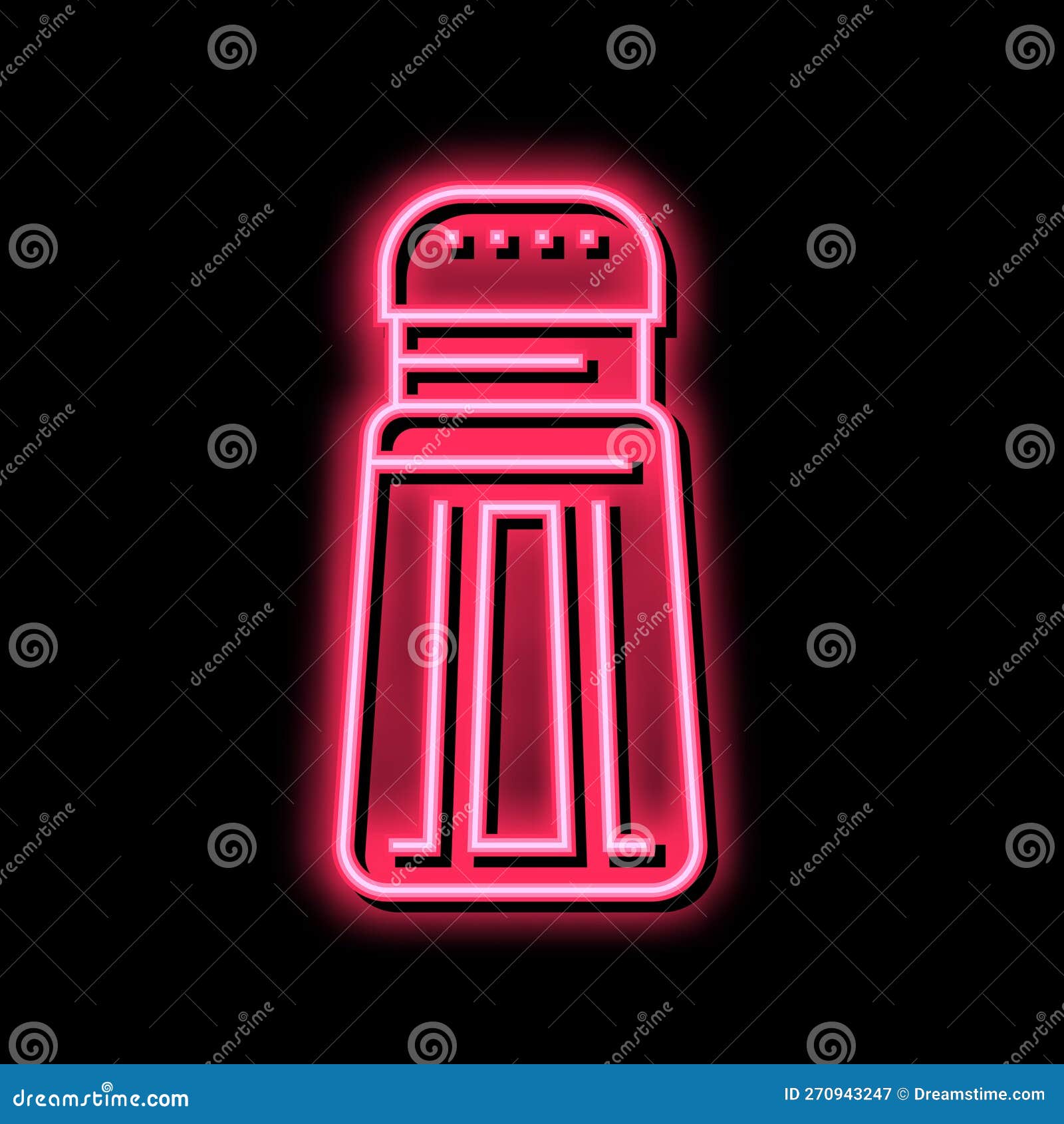 Salt Bottle Neon Glow Icon Illustration Stock Vector - Illustration of ...