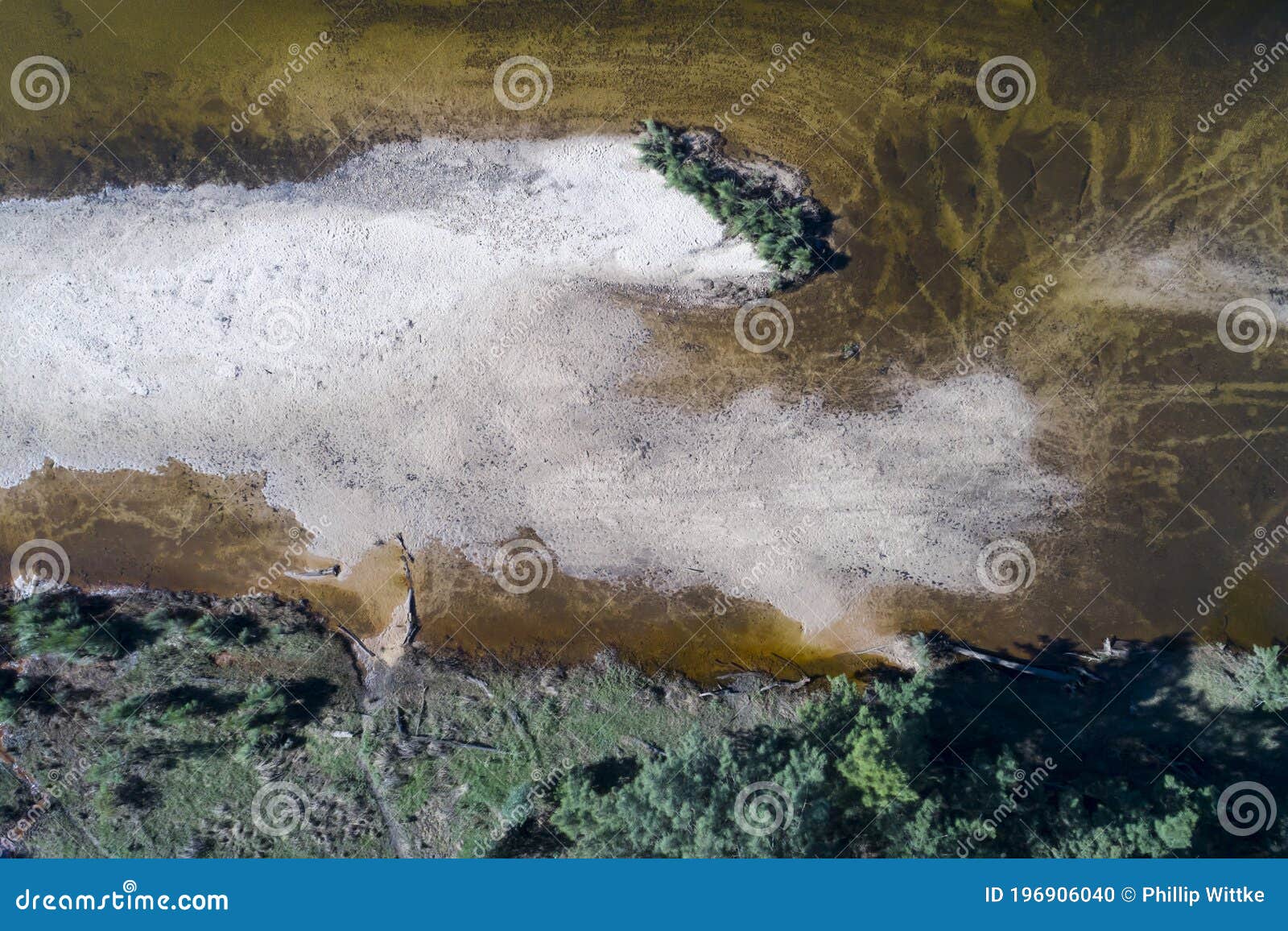A Dry River Bed Caused by Severe Drought in Regional Australia Stock ...