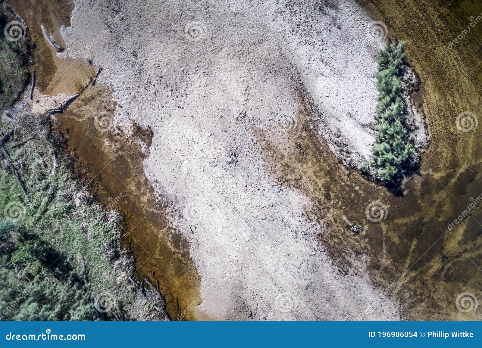 A Dry River Bed Caused by Severe Drought in Regional Australia Stock ...