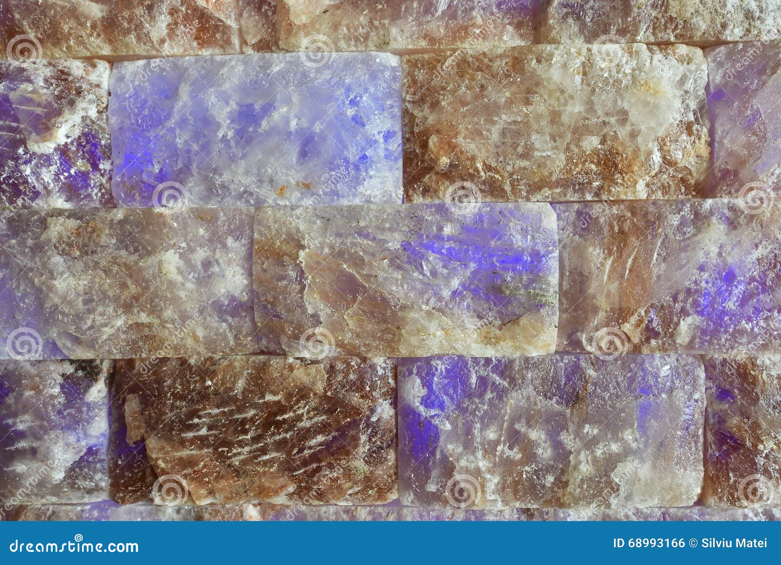 Salt Bricks Wall in a Sauna Stock Photo - Image of stones, texture ...