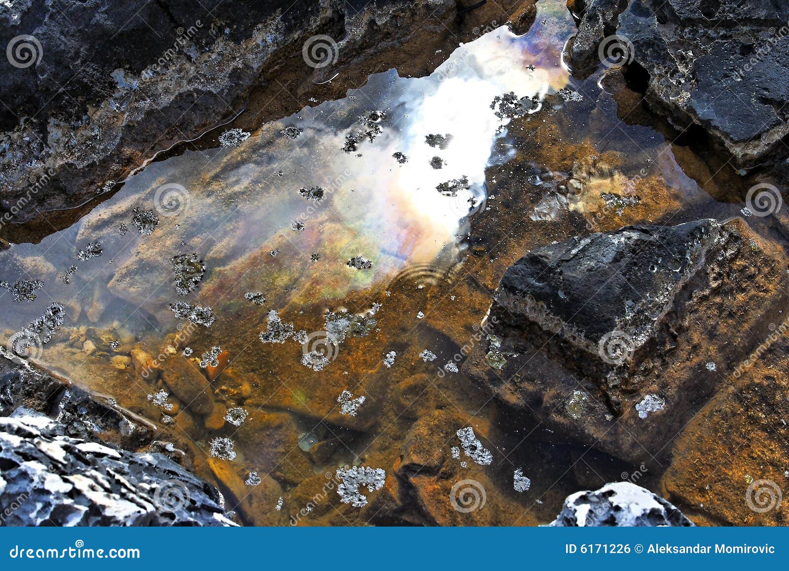 Brine Pool - Atacama Salt Flats - Chile Stock Photography ...
