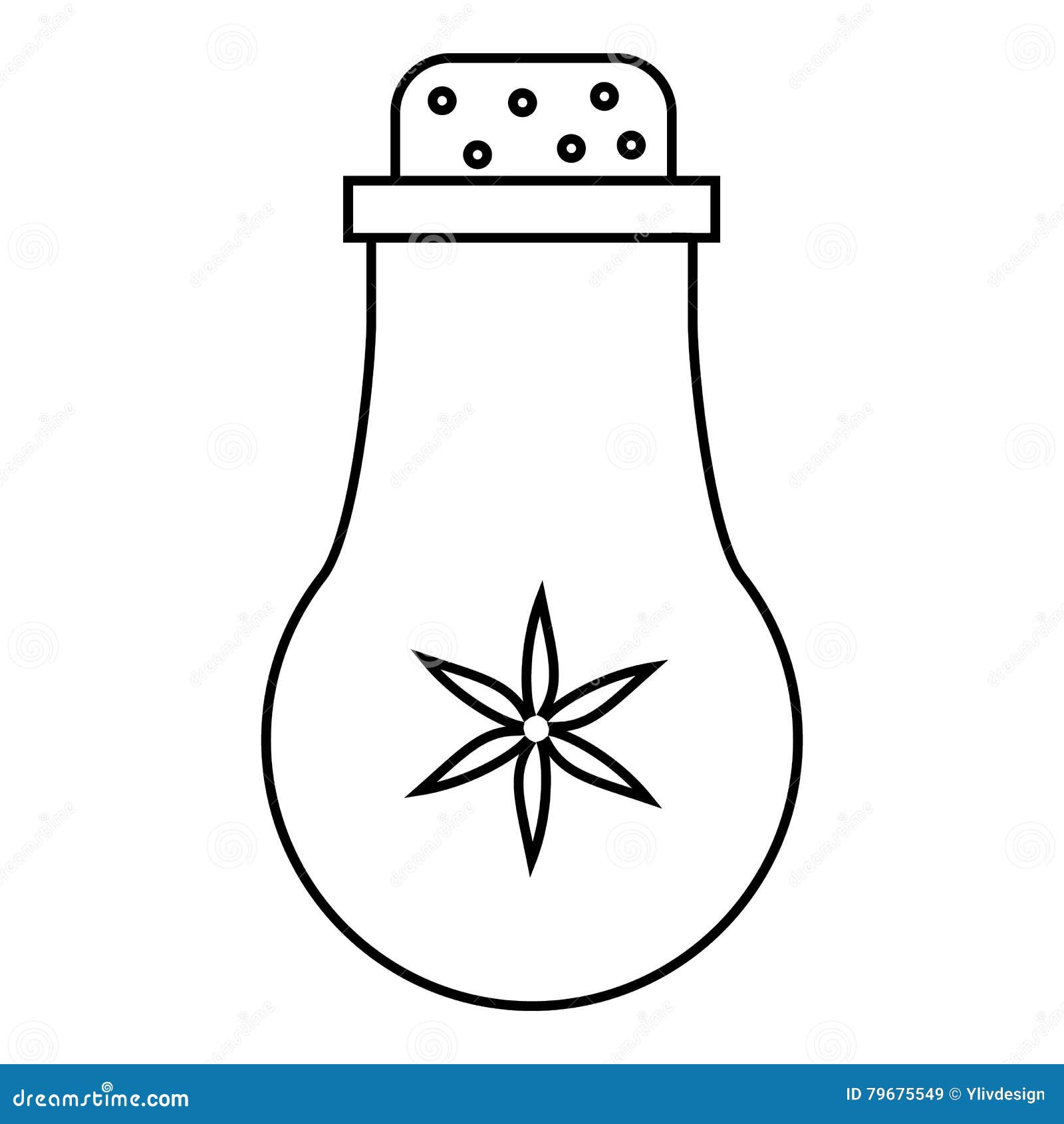 Salt Cellar Icon, Outline Style Stock Vector - Illustration of metal ...
