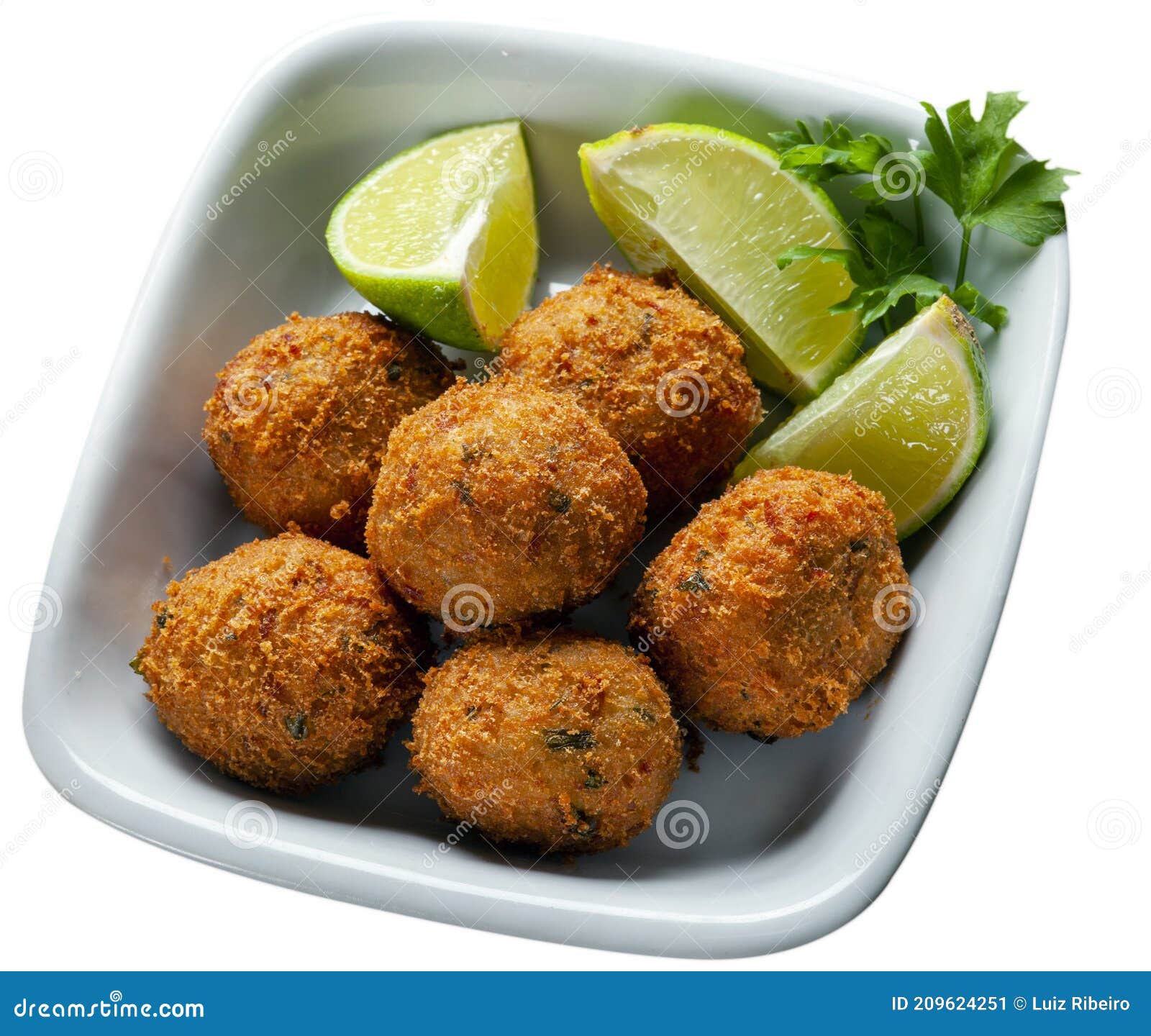 Salt cod fritters stock image. Image of brazil, dish - 209624251