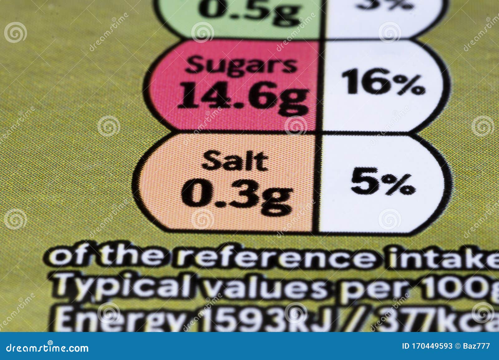 Salt content information stock image. Image of instructive - 170449593